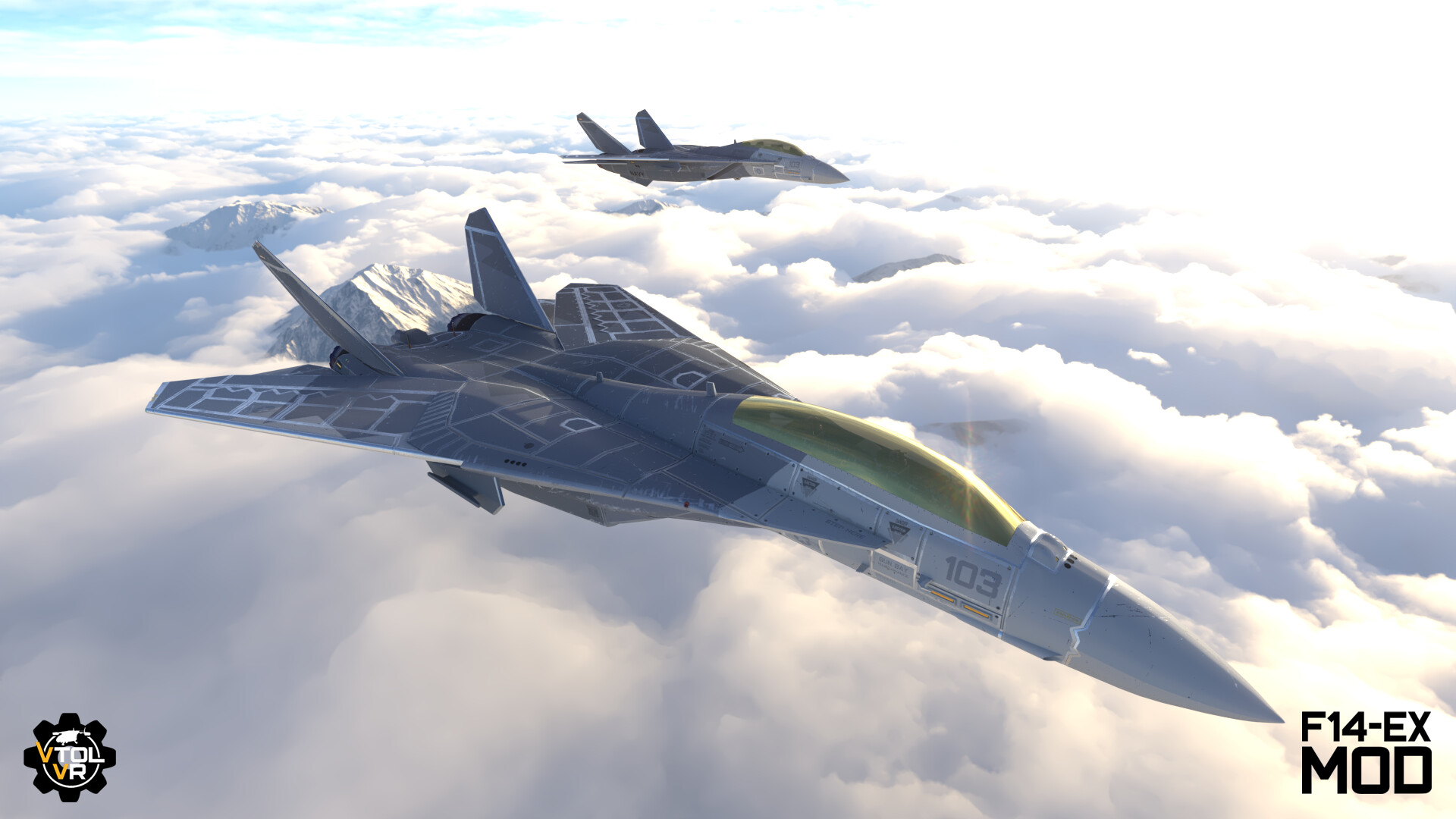 ArtStation - F14EX - Game Ready Asset for VTOL VR