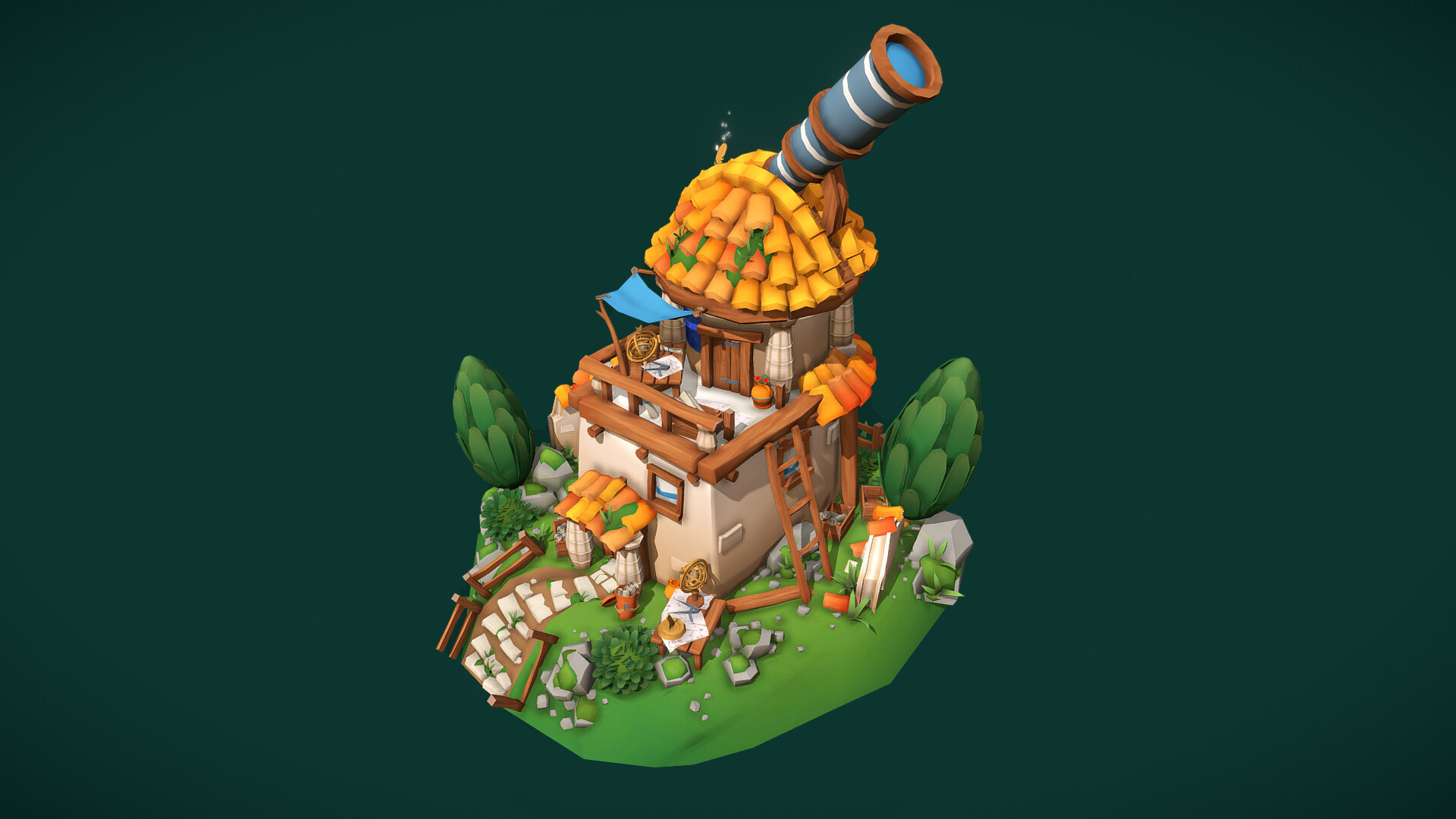 ArtStation - Greek Astronomer - Final Task - Game Art