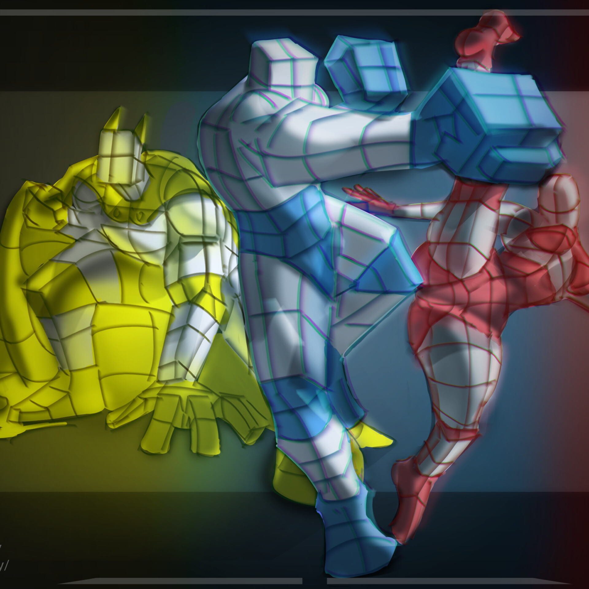 ArtStation - Dynamic poses and Rendering Study