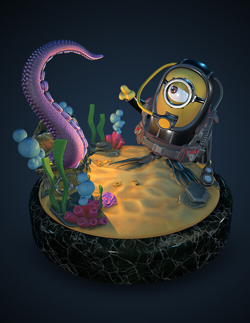 ArtStation - Scuba Minion FanArt