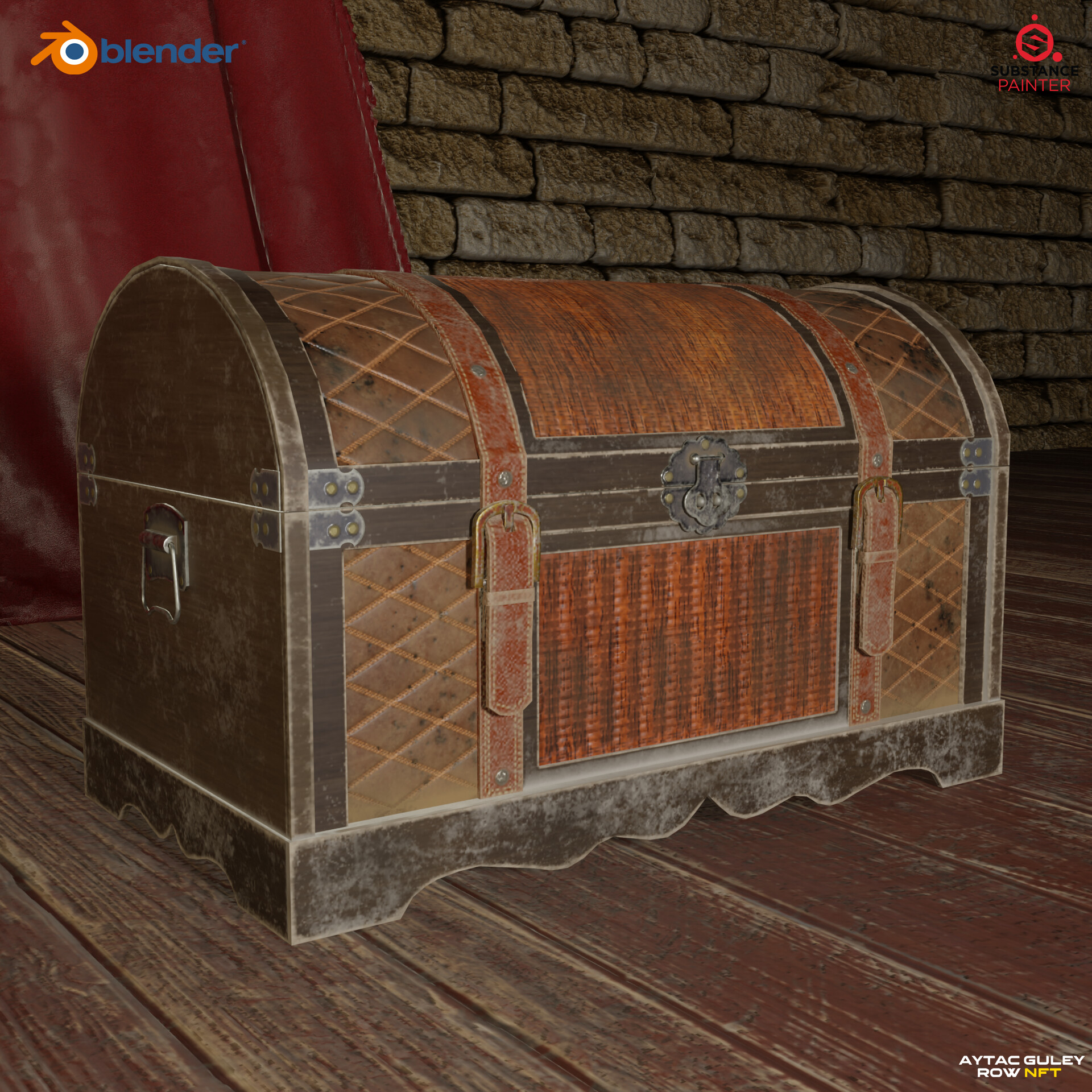 ArtStation - Small Coin Chest 3D Model