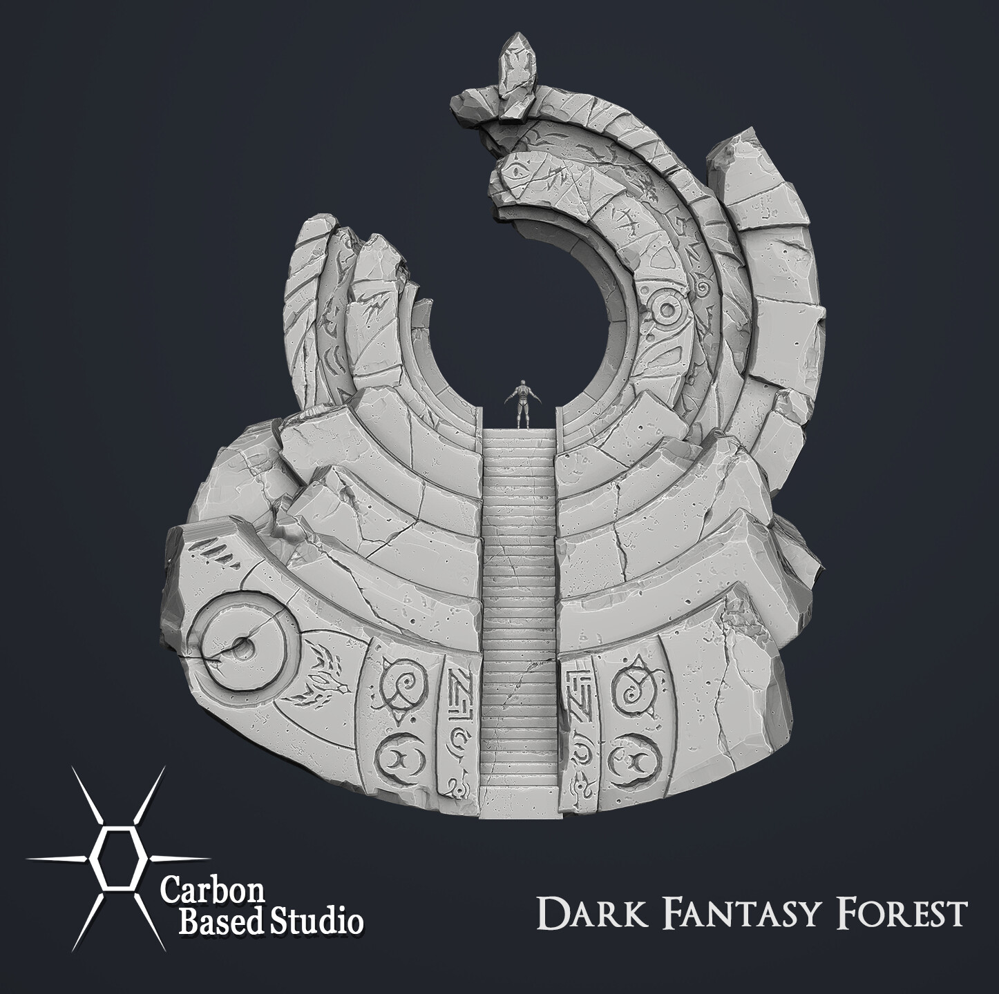 ArtStation - Dark Fantasy Forest Sculpts