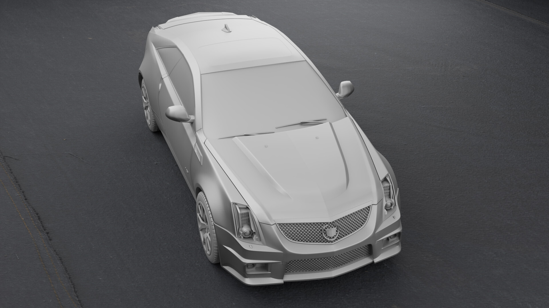 ArtStation - Cadillac CTS-V Coupe for 3D printing