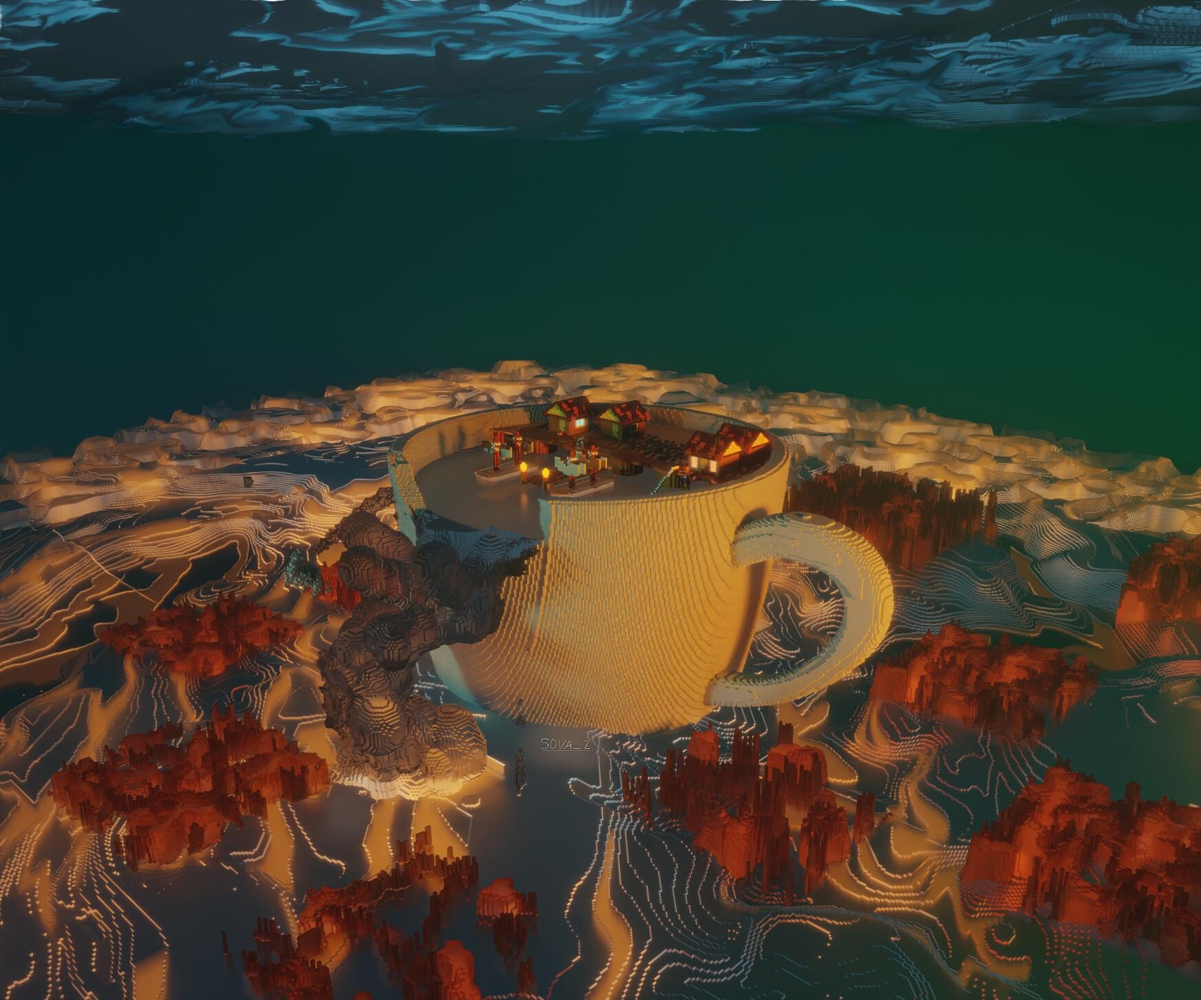 ArtStation - magicavoxel work 15. Cup in sea