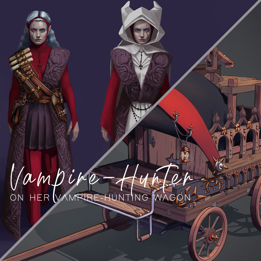 ArtStation - Vampire-Hunter Nun, Sister Miriam