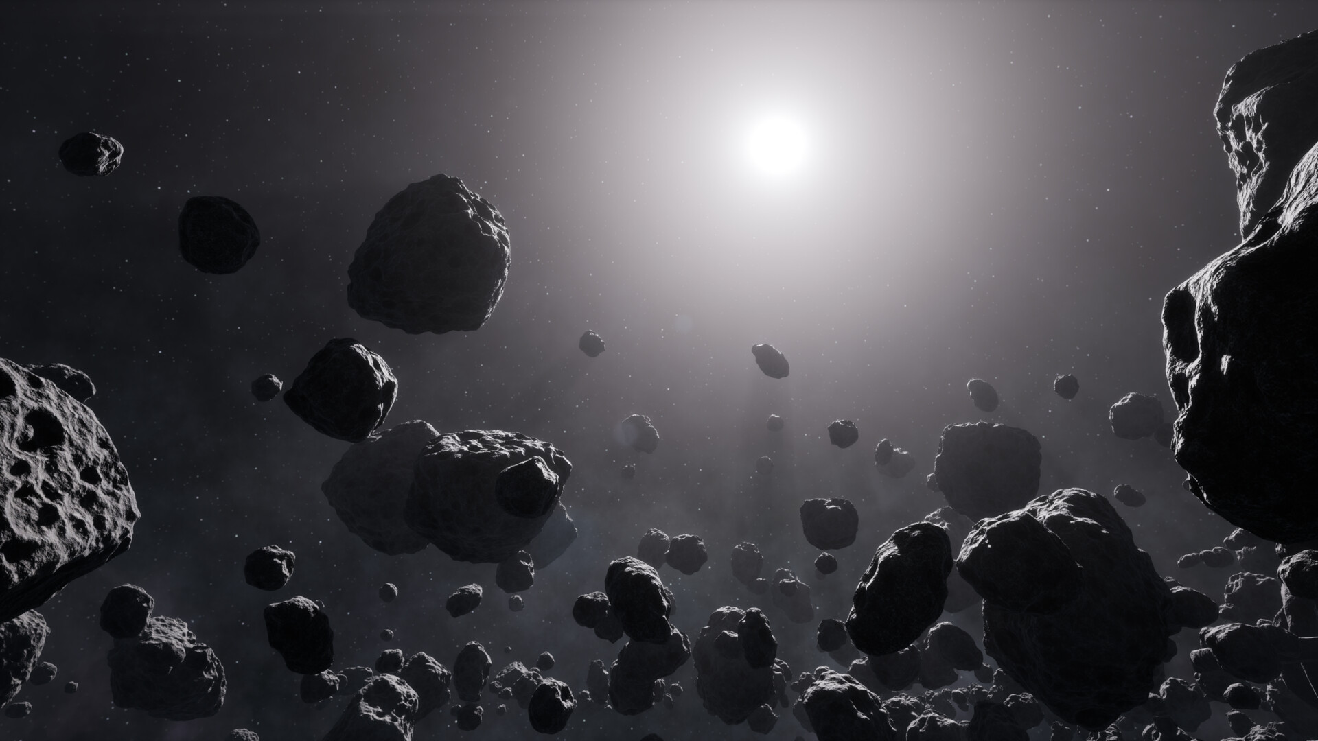 ArtStation - Geometry Nodes Asteroids