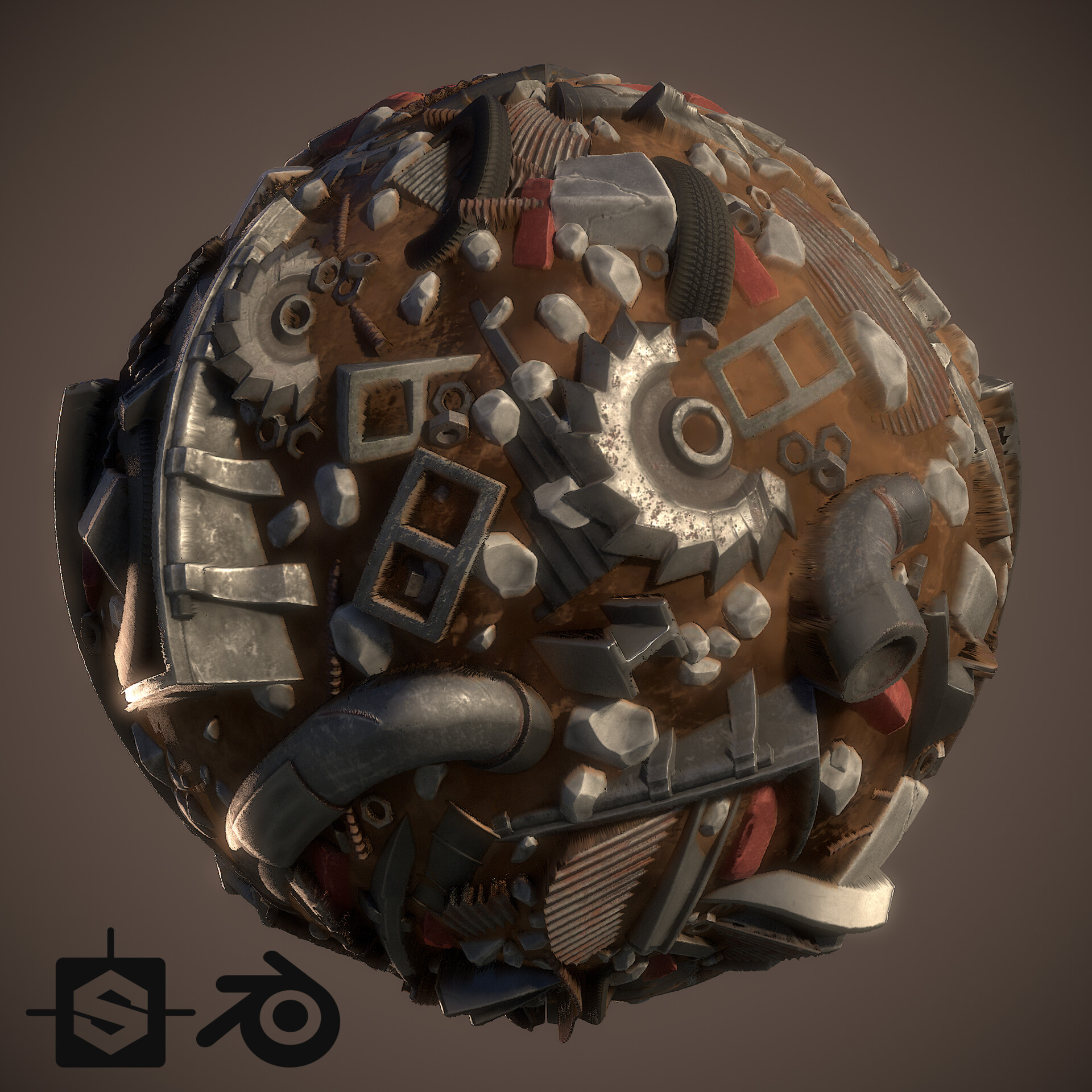 ArtStation - Scrap Pile Material