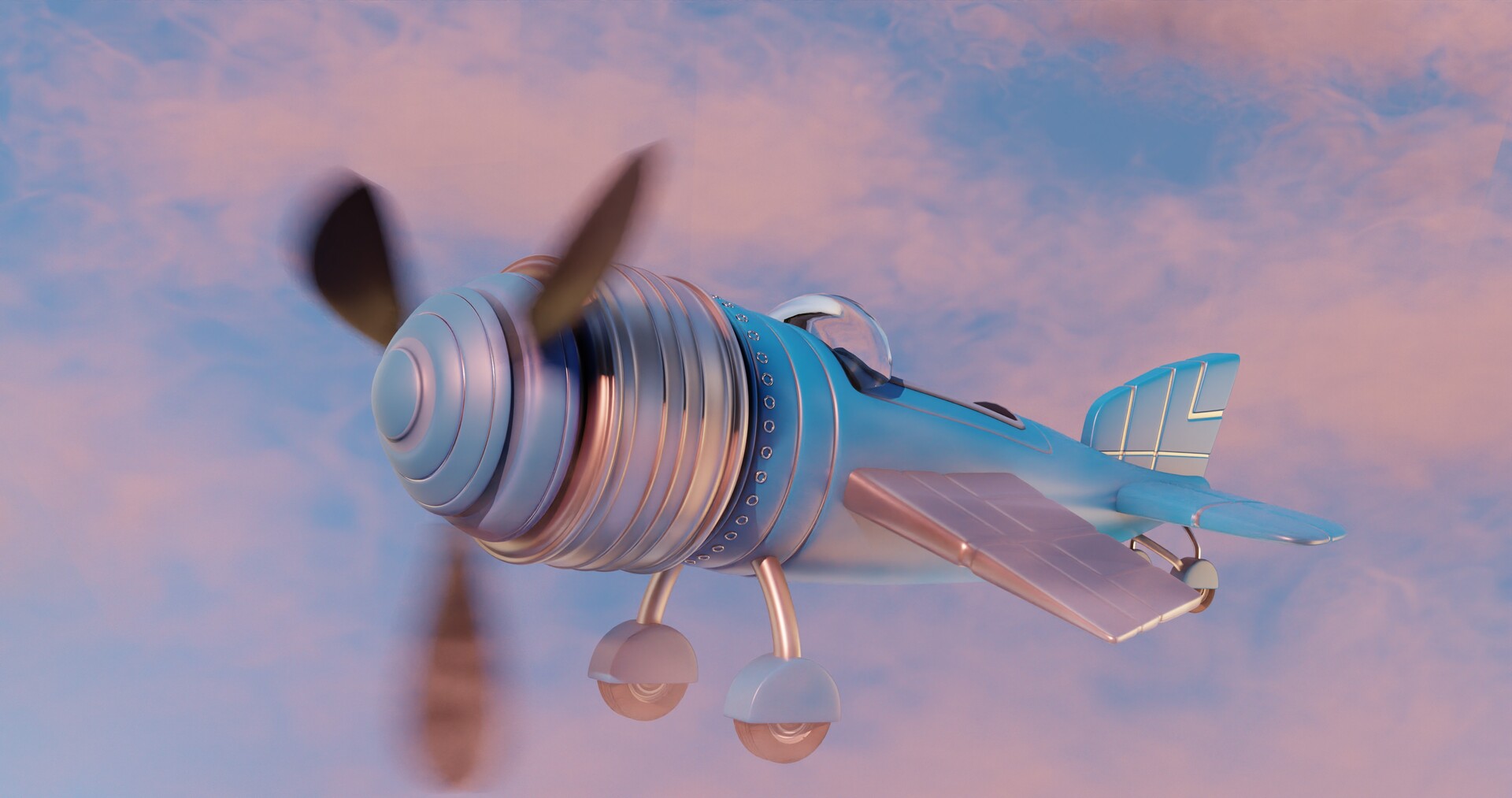 ArtStation - 3D Airplane Scene