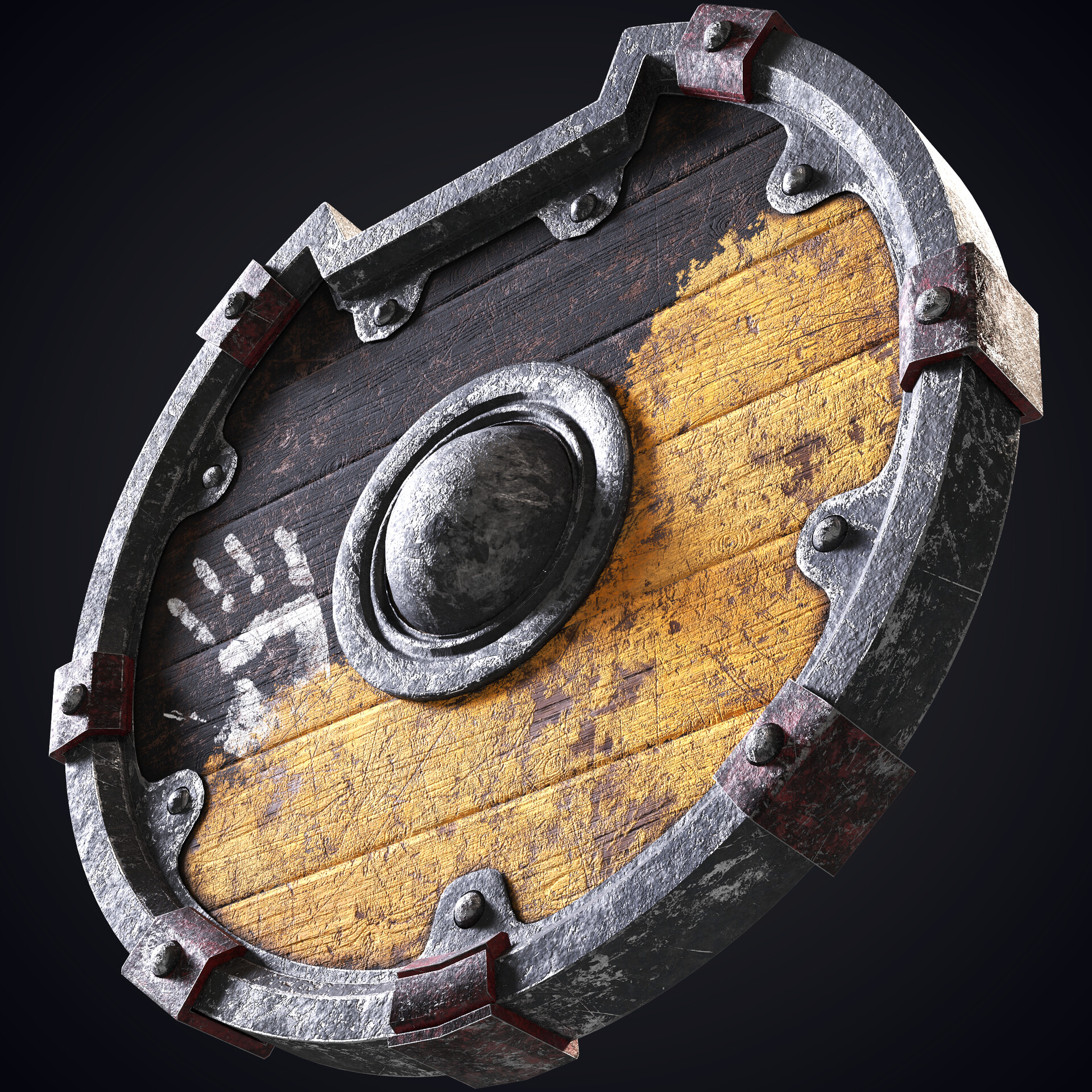 ArtStation - Wooden Shield - Game Ready
