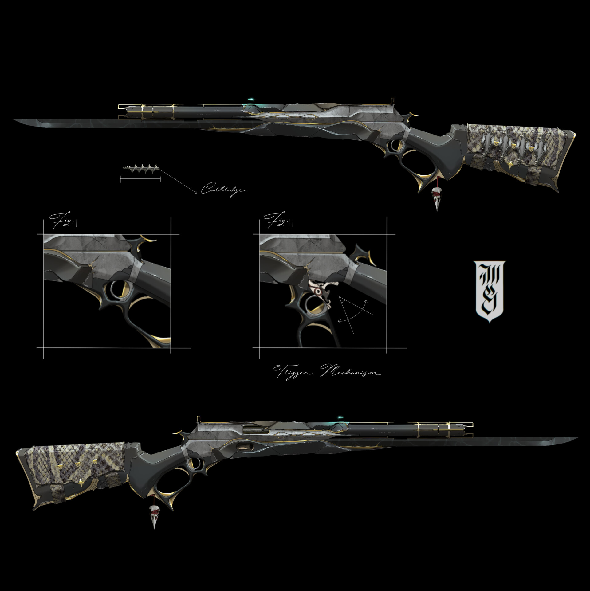 ArtStation - Rifle From A Strange World