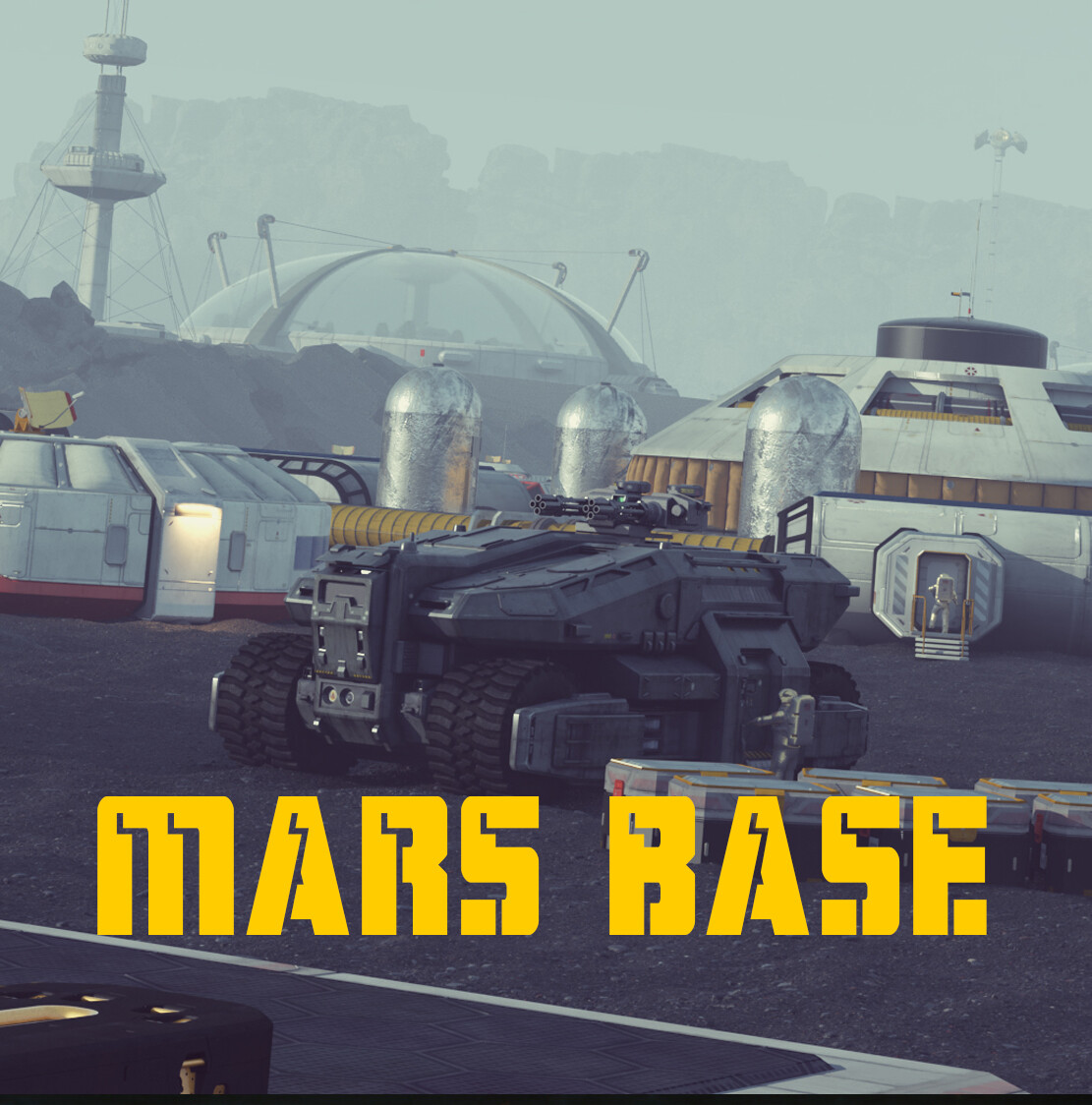 ArtStation - Mars Base