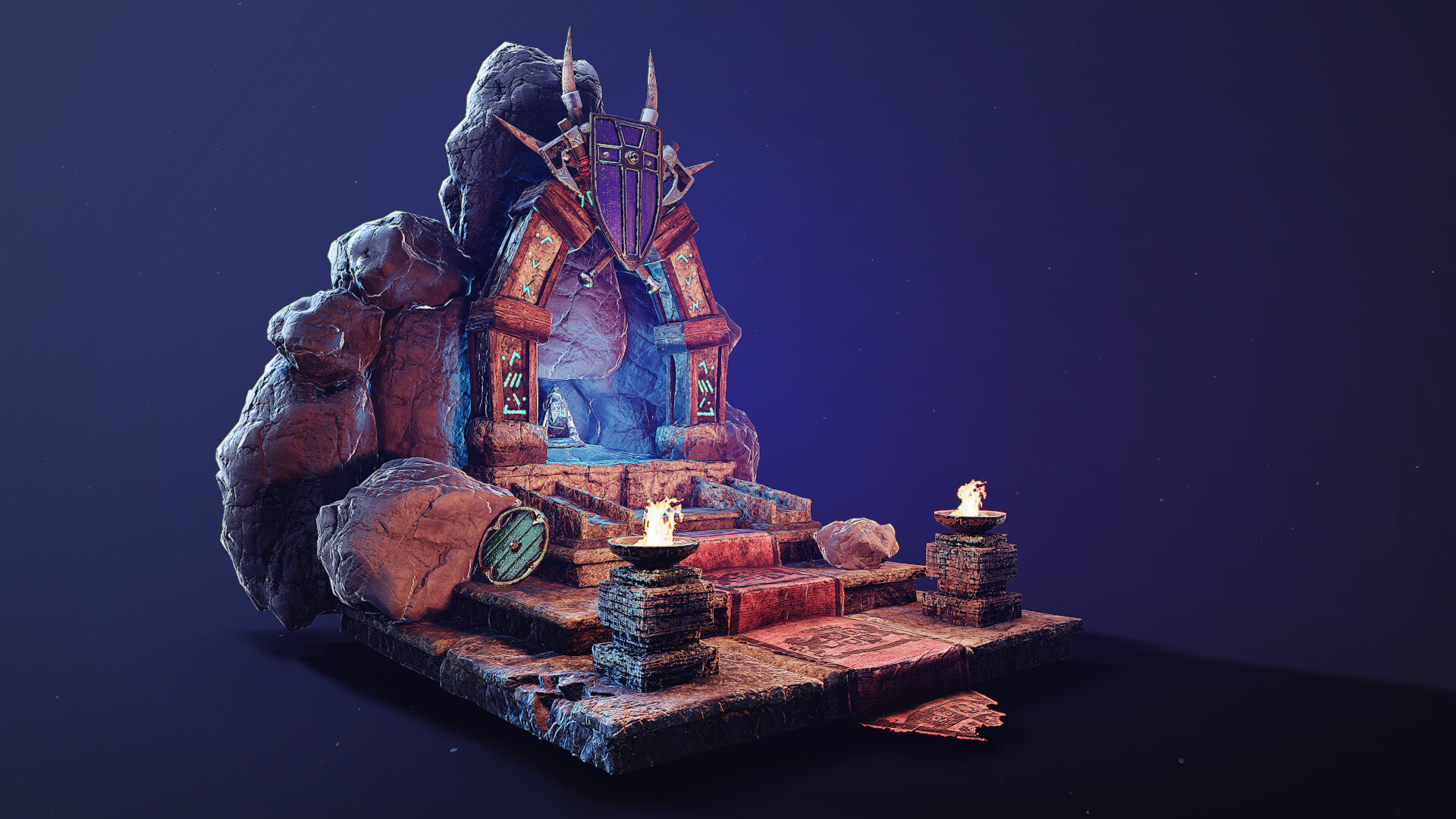 ArtStation - Low poly fantasy location