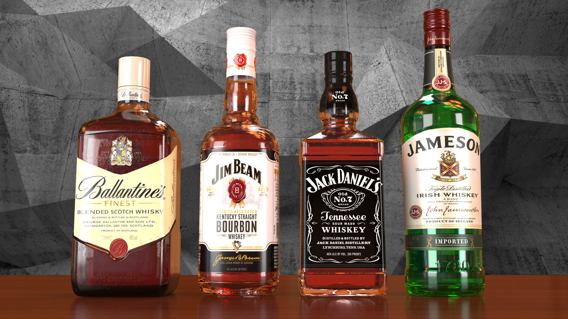 ArtStation - Alcohol Bottles🥂