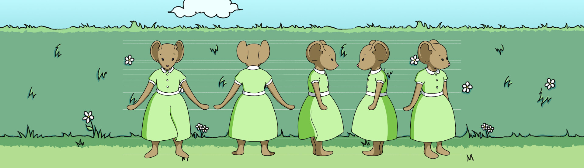 ArtStation - Country Mouse - Character Design & Walk Cycle Animation