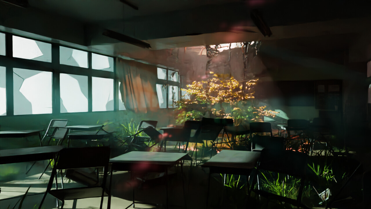ArtStation - empty classroom