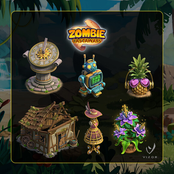 ArtStation - Decorations | Zombie Castaways