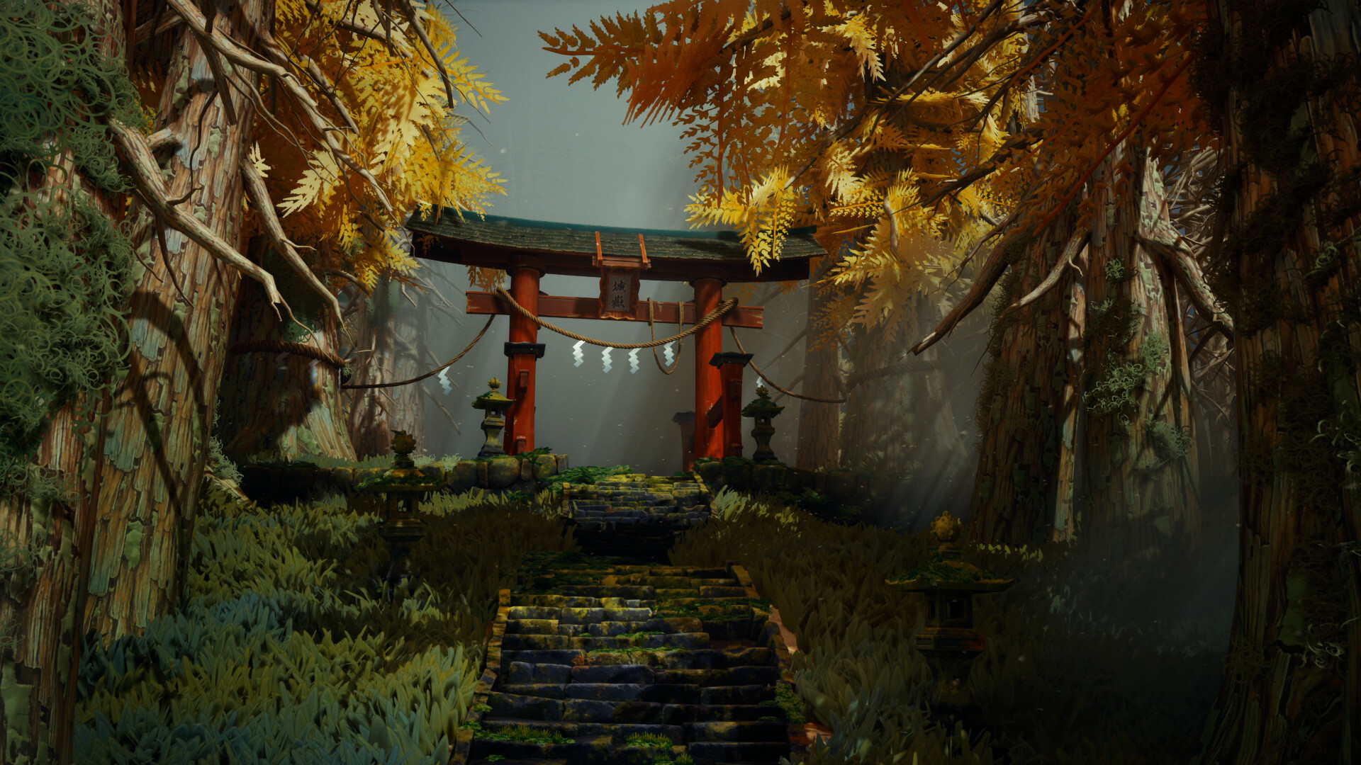 ArtStation - Torii Gate Stylized