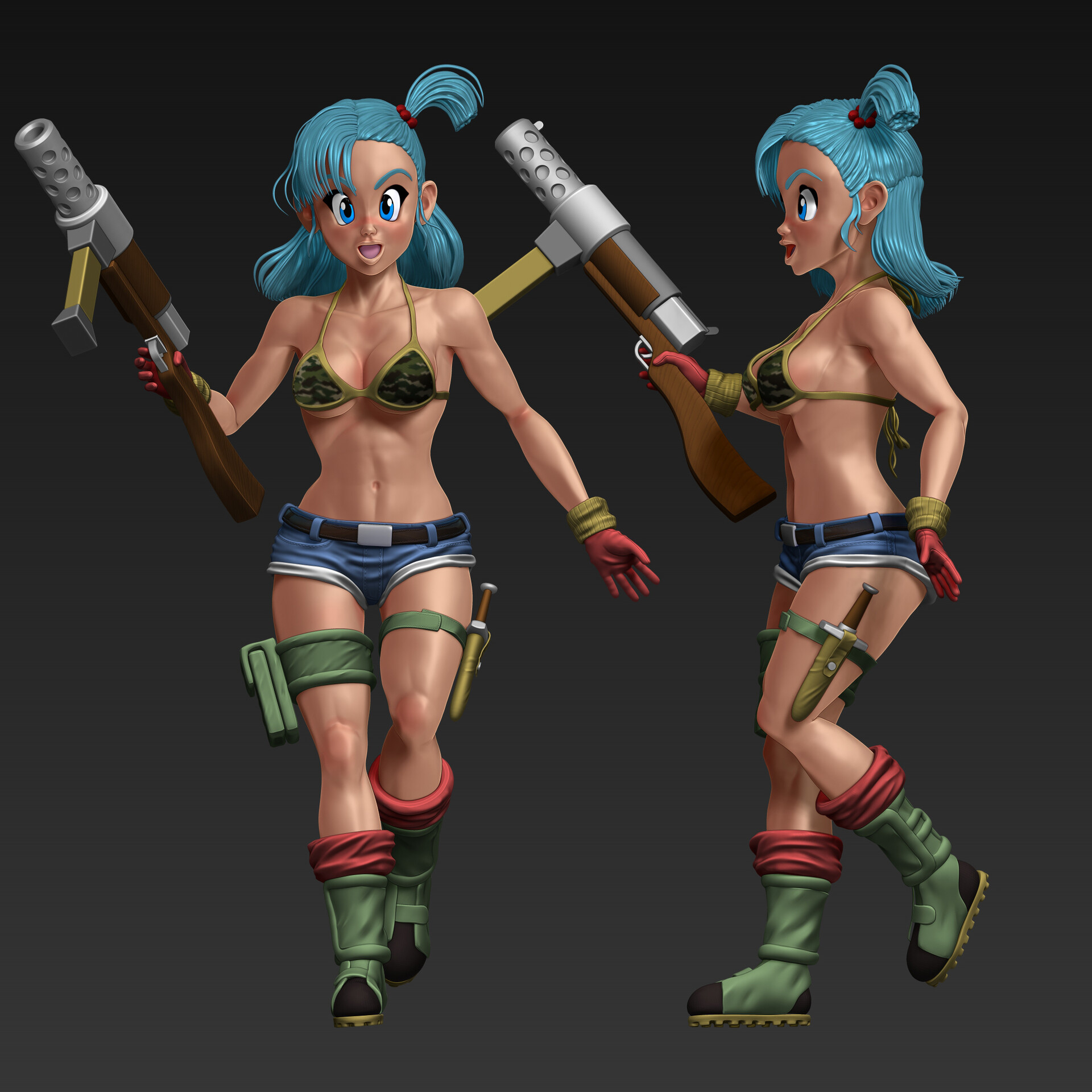 ArtStation - Bulma from Dragon Ball
