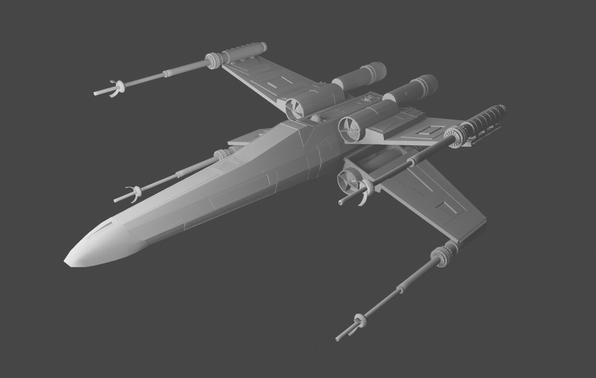 ArtStation - Modélisation d'un X-wing