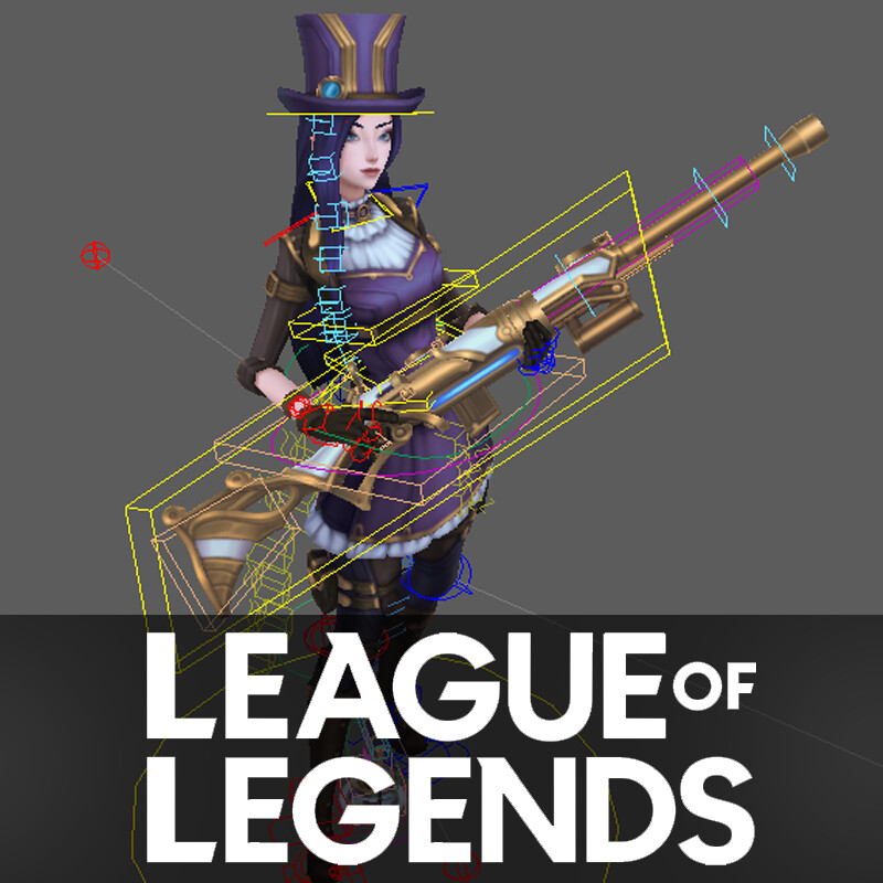 ArtStation - Caitlyn Rig (Base and Skins)