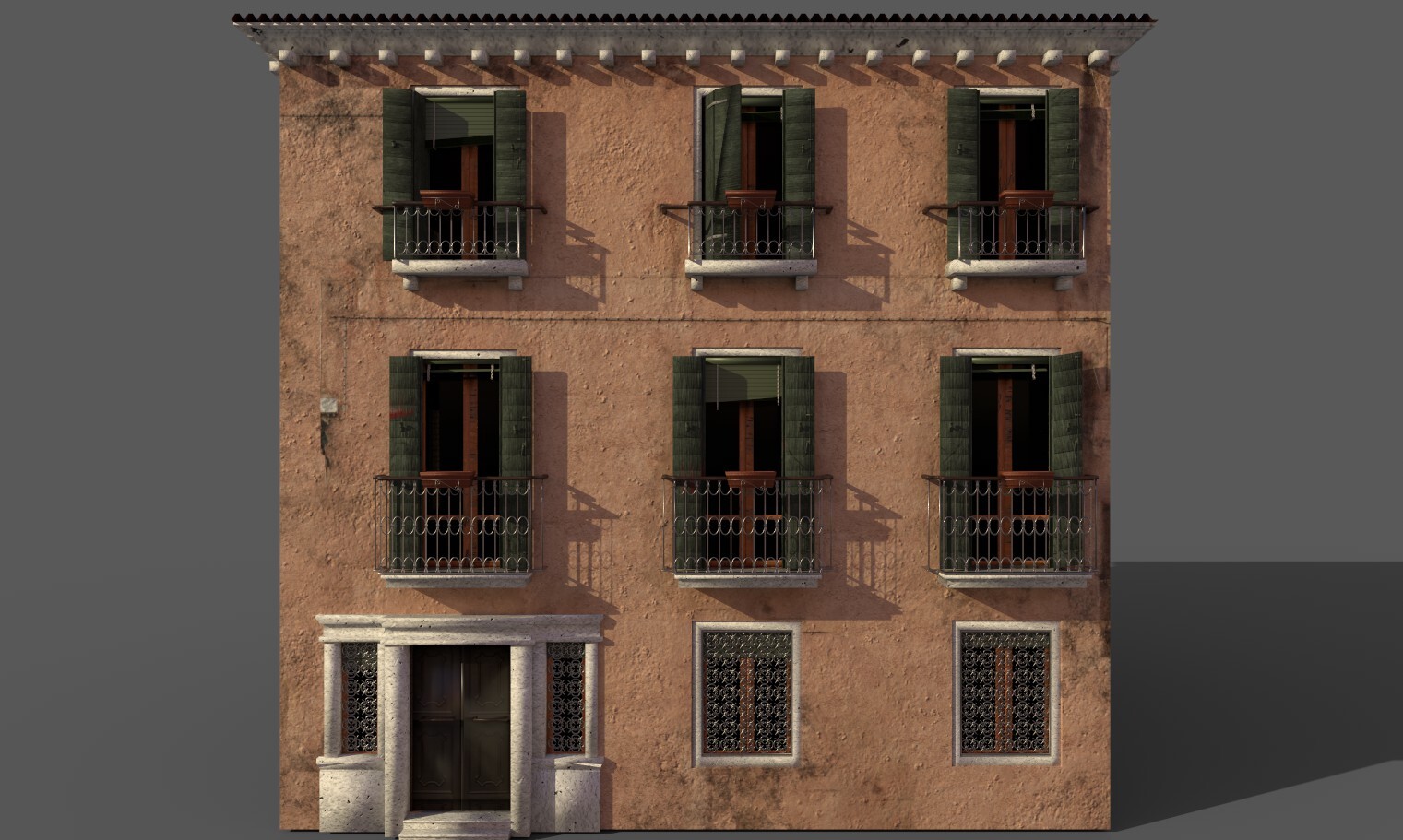 ArtStation - 3D Venice Building (Low Poly)