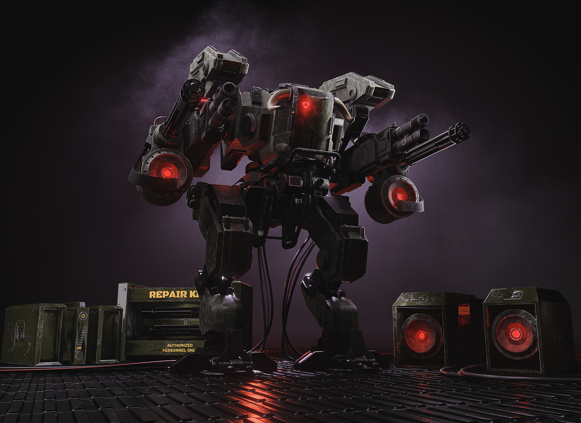 ArtStation - - ICR - Infantry Combat Robot - “Steel Palms"- Stories of ...