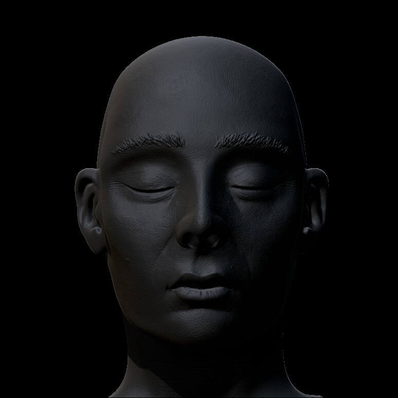 ArtStation - Low poly woman face