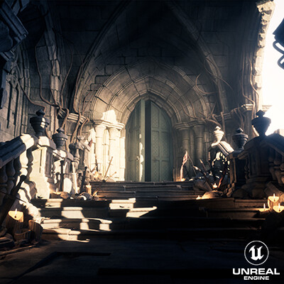 ArtStation - Gothic Hallway