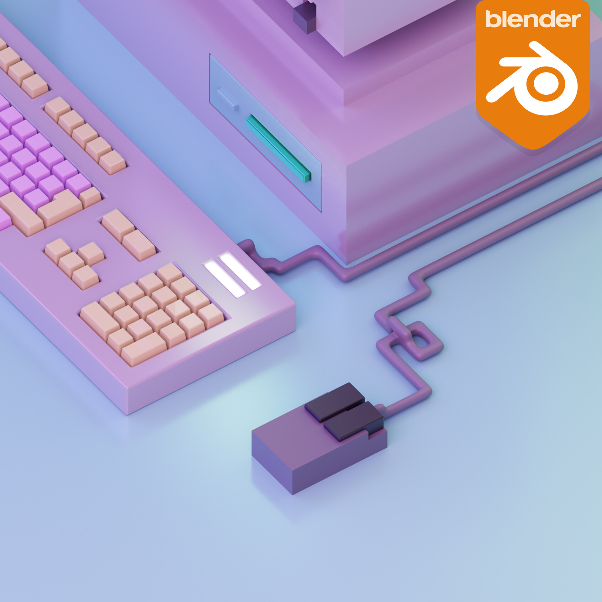 ArtStation - More voxel art on Blender