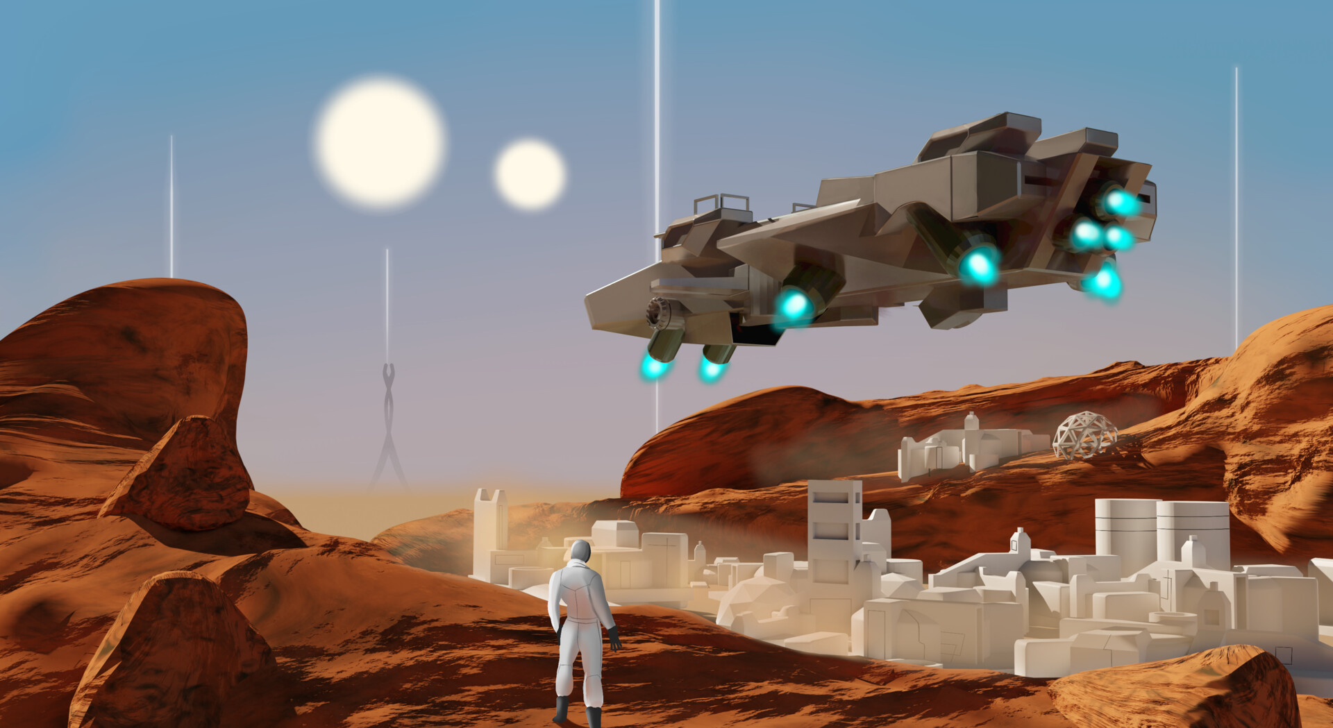 ArtStation - Landscape (colony infiltration)