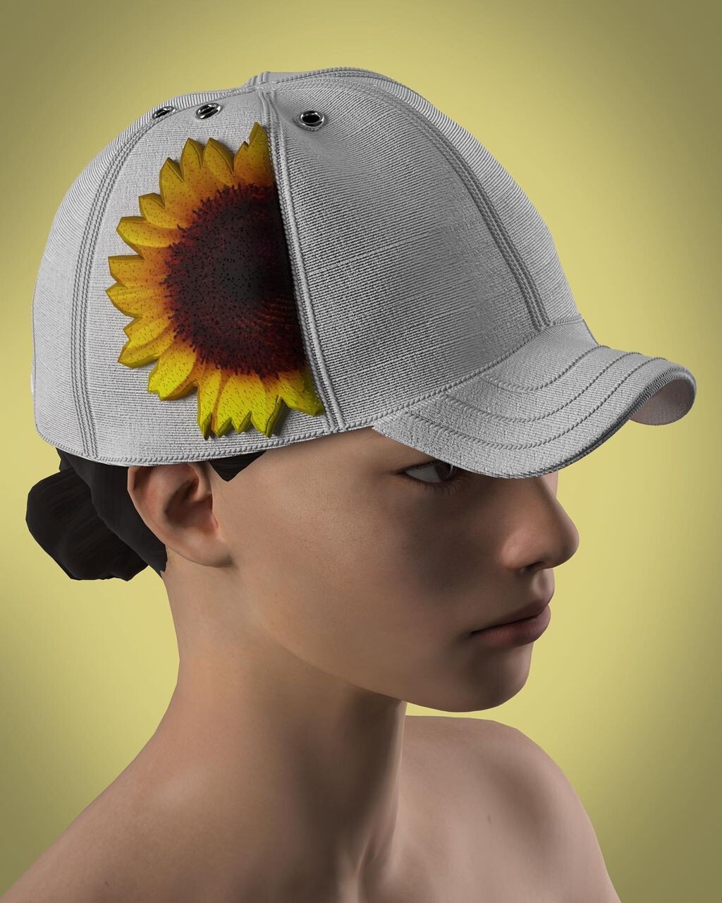 ArtStation - Summer SunFlower Cap