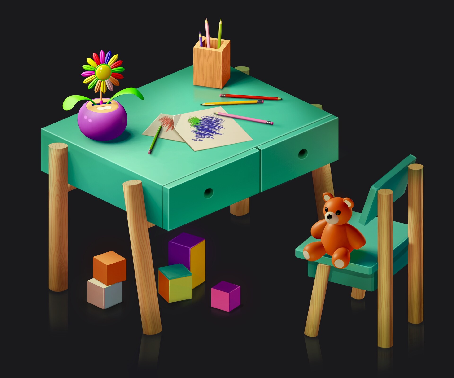 ArtStation - Test assignment for SunStrike Studios 2