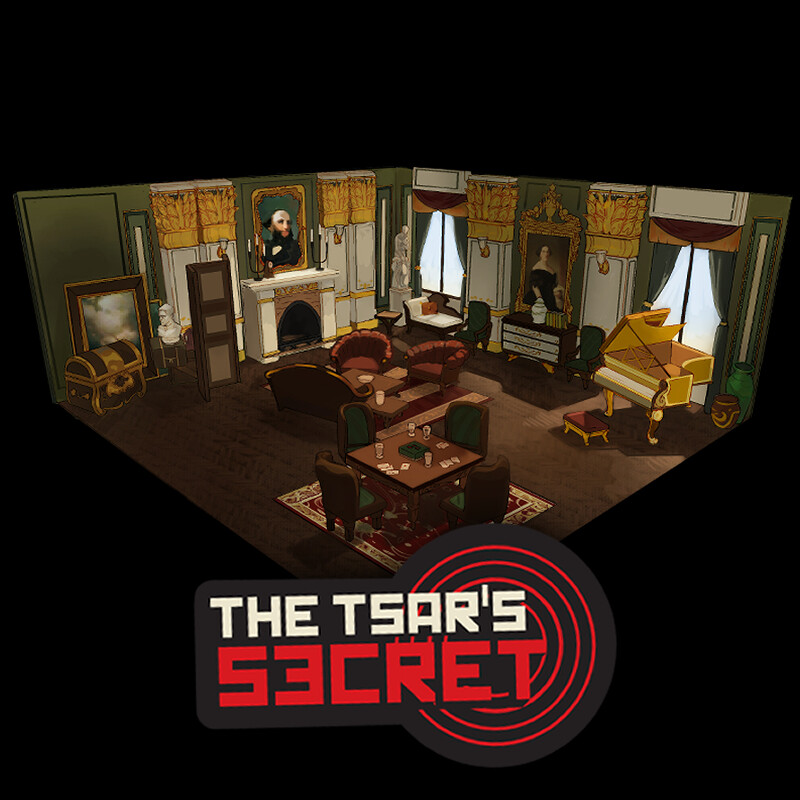 ArtStation - The Tsar's secret - Environment art - Living Room
