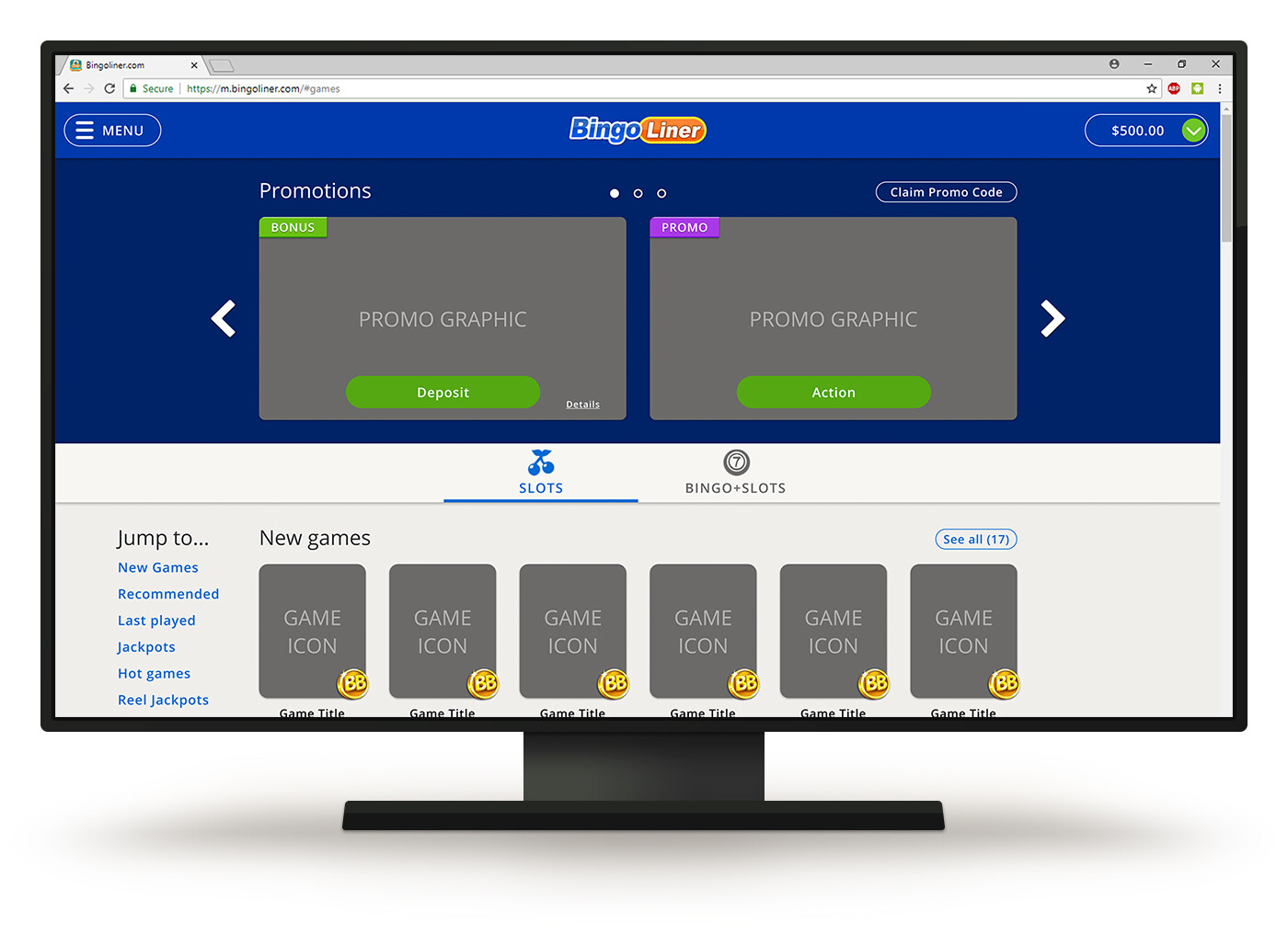 ArtStation - Bingo Sites Family UI Design