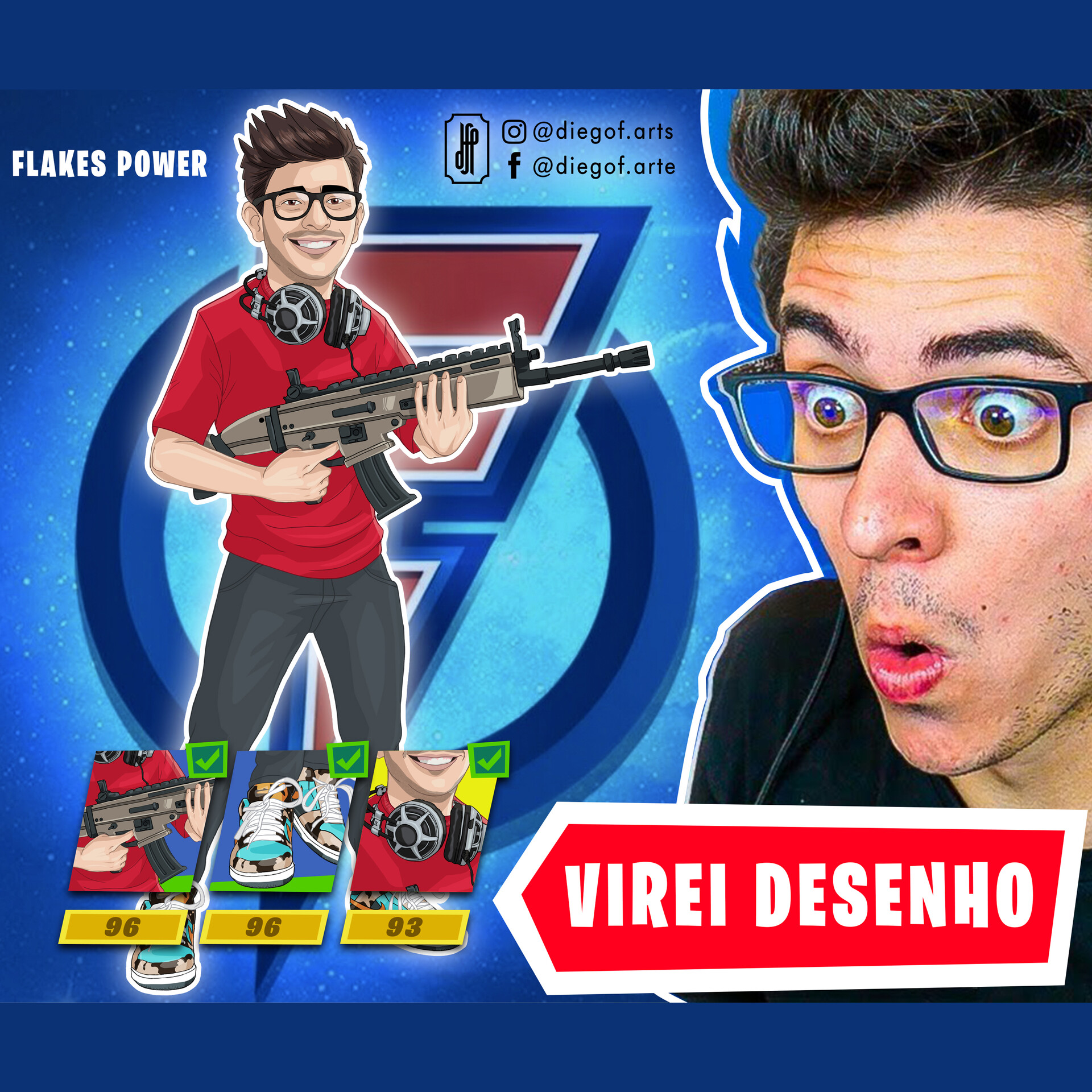 ArtStation - Illustration FlakesPower Fortnite