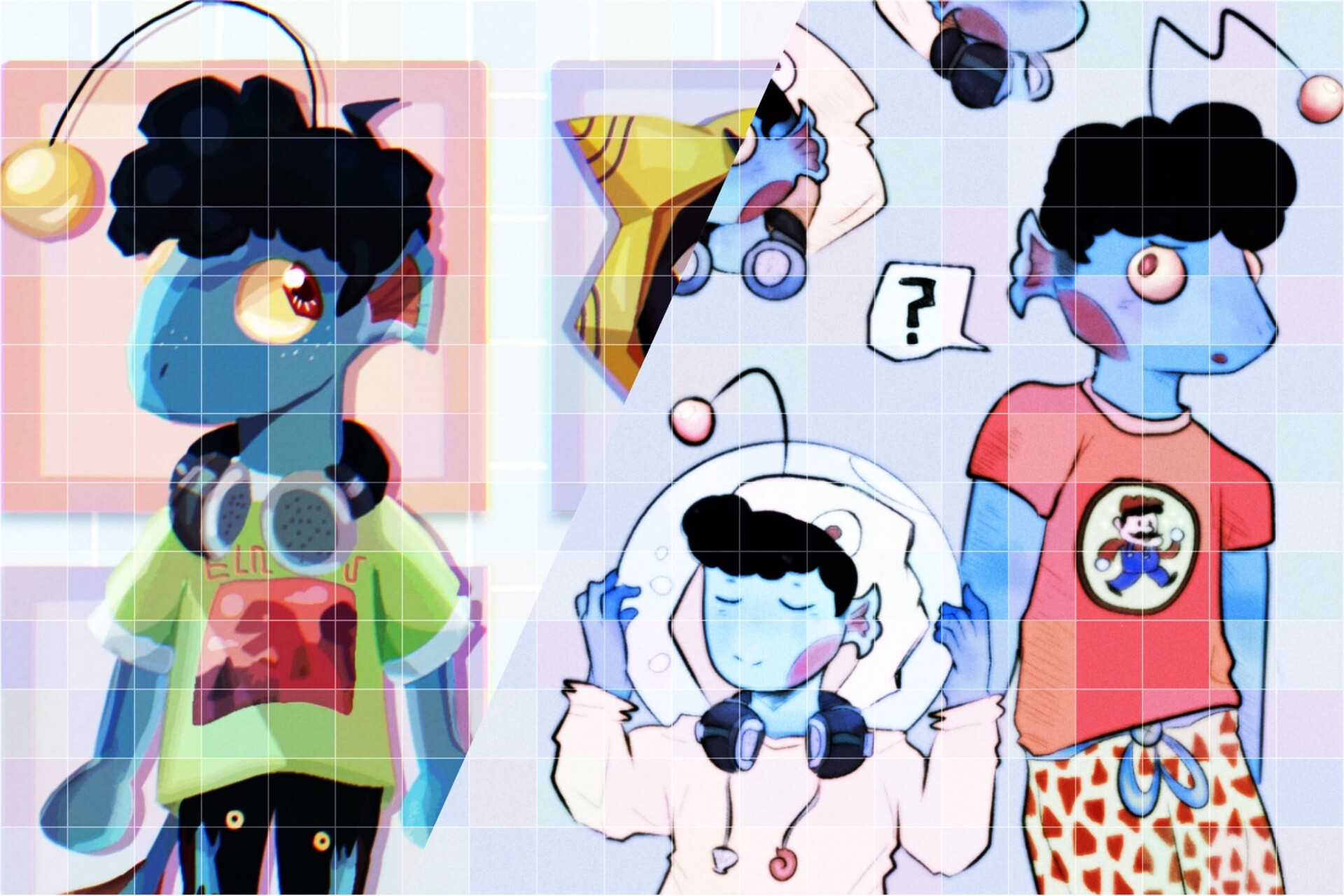 ArtStation - Character Design Process - Sid the Fish