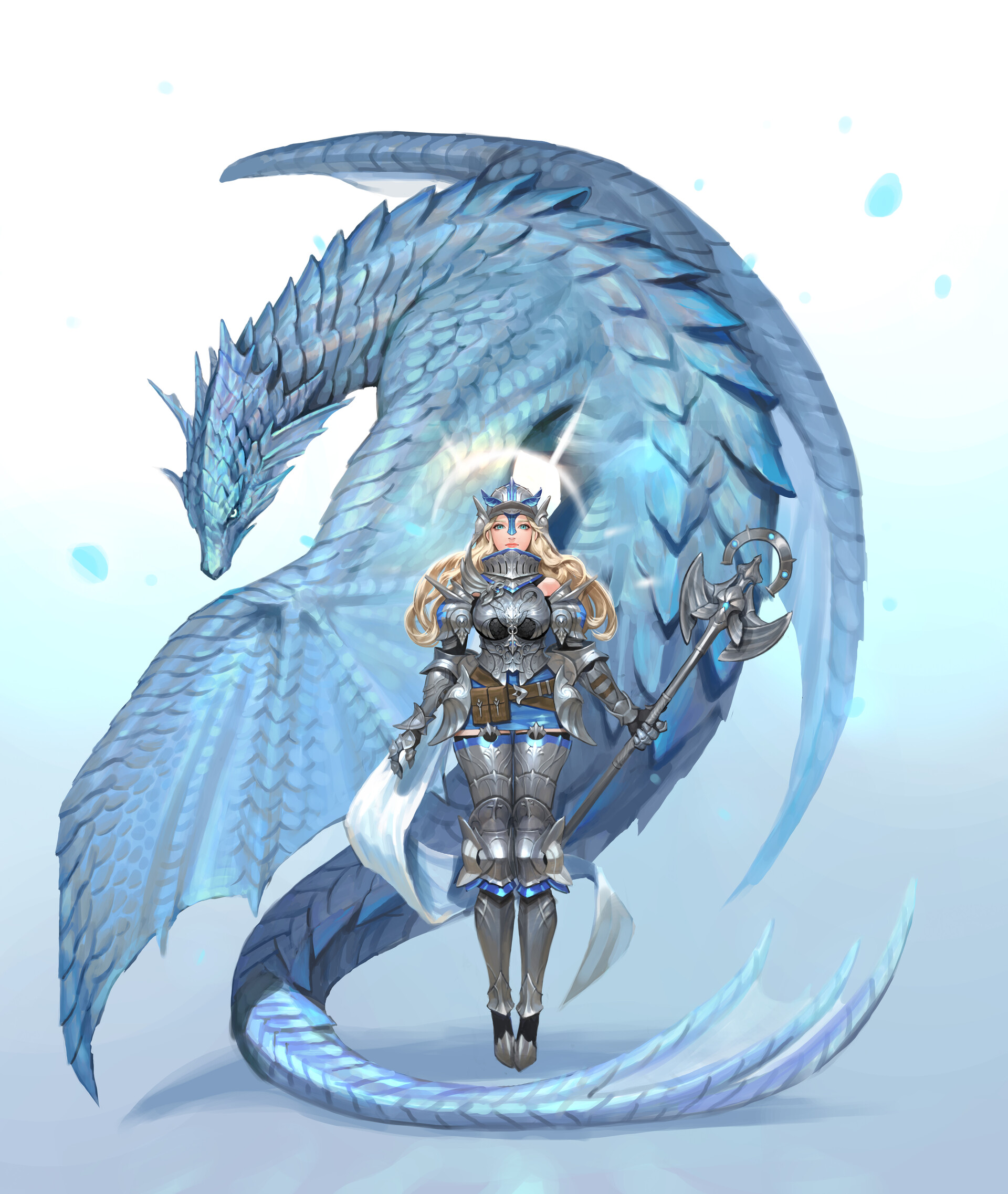 ArtStation - blue dragon