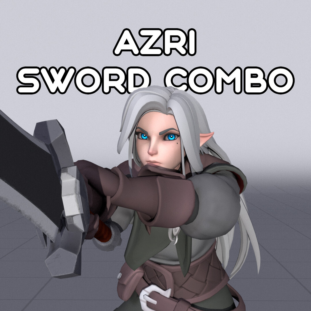 ArtStation - AZRI SWORD COMBO