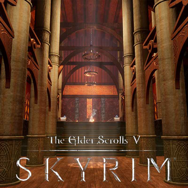 ArtStation - Skyrim - Dragonsreach