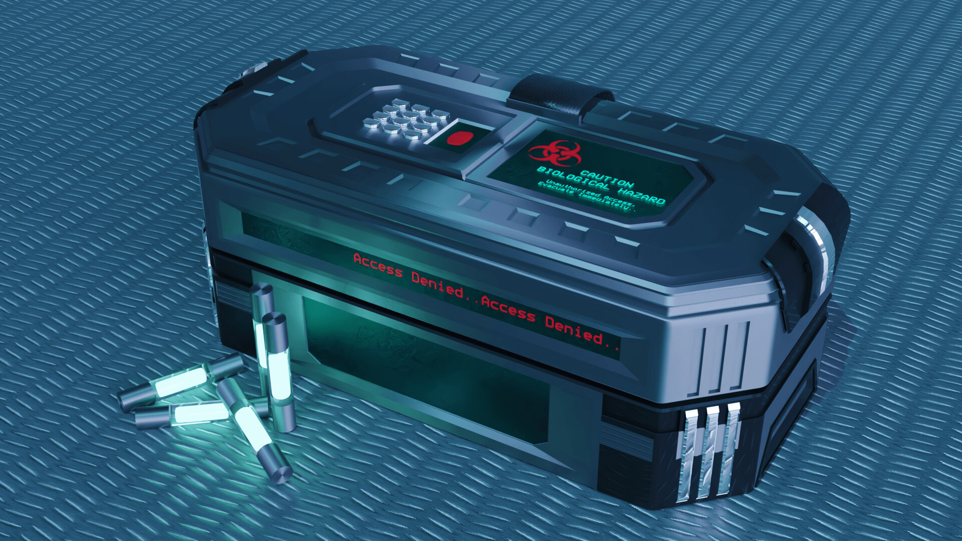 ArtStation - Sci-Fi Crate (Biohazard Container)