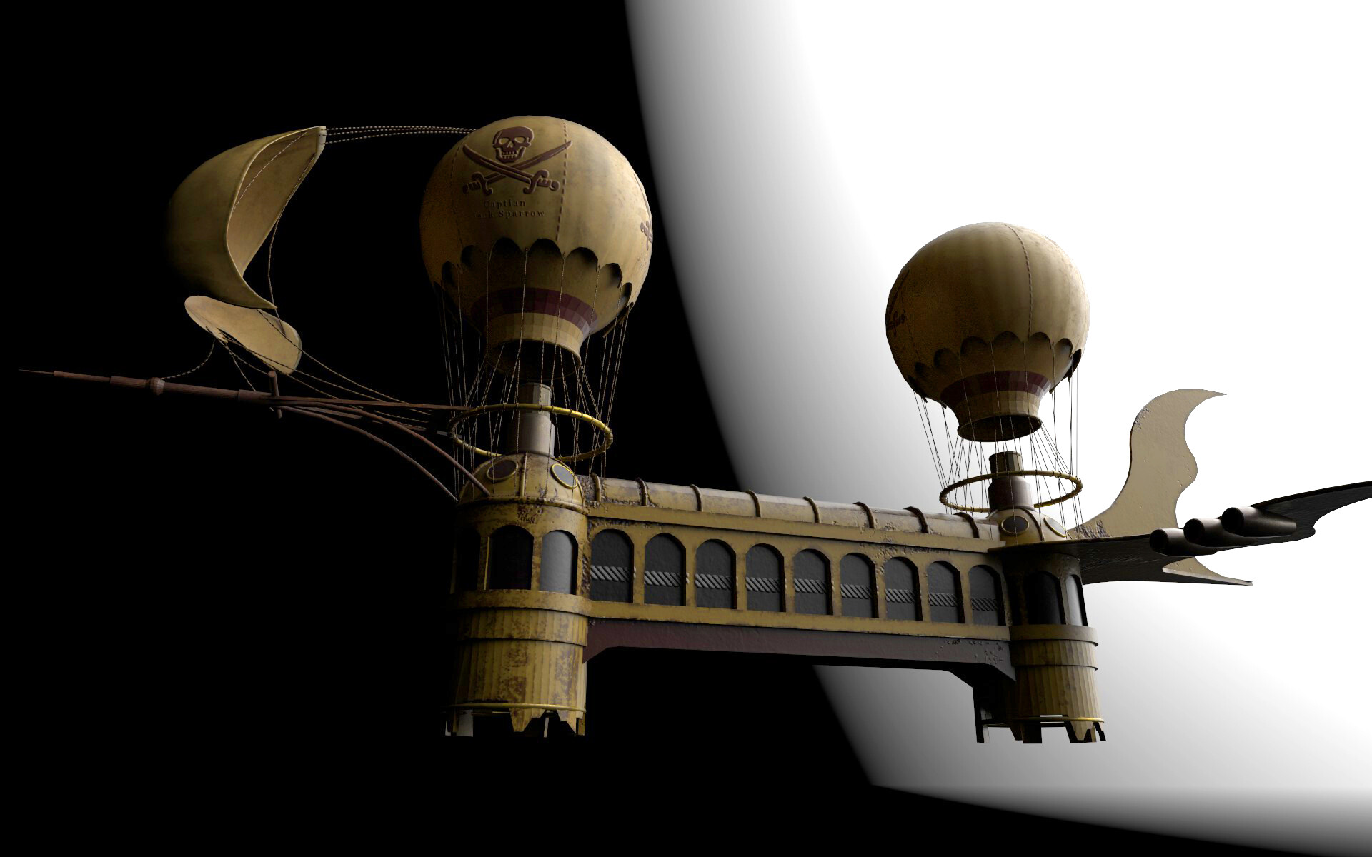 ArtStation - Dirigible Balloon (airship)