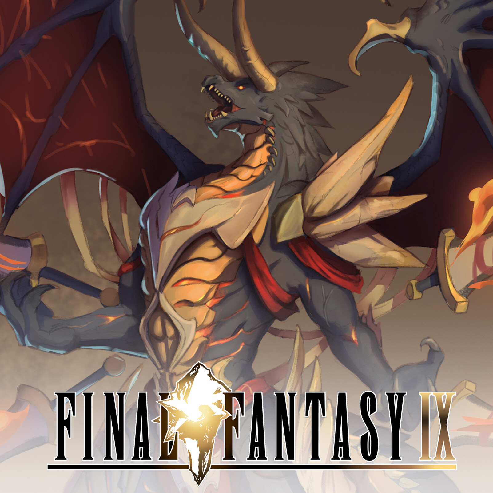 ArtStation - Bahamut - Final Fantasy IX Reboot Project