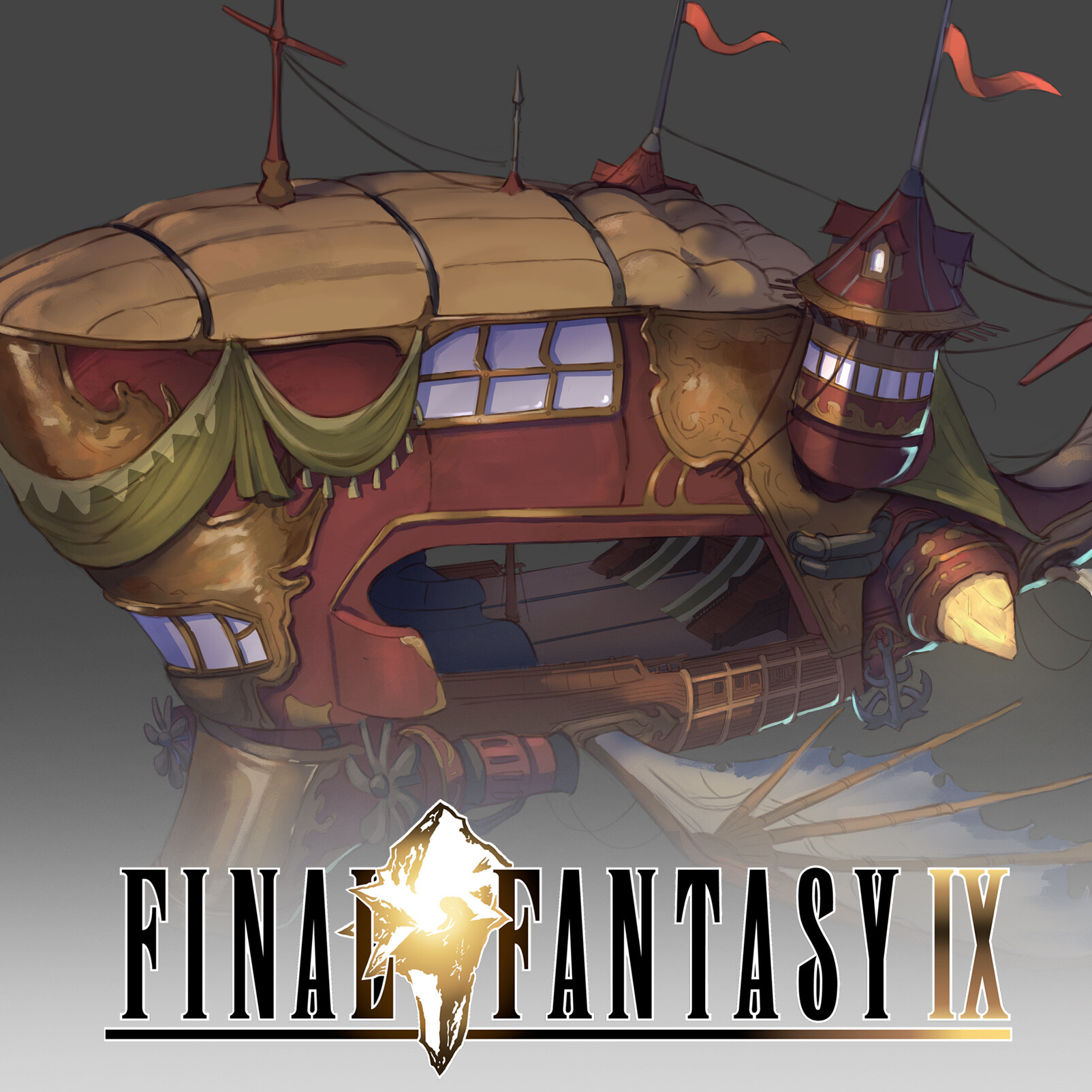 ArtStation - Red Rose Airship - Final Fantasy IX Reboot Project