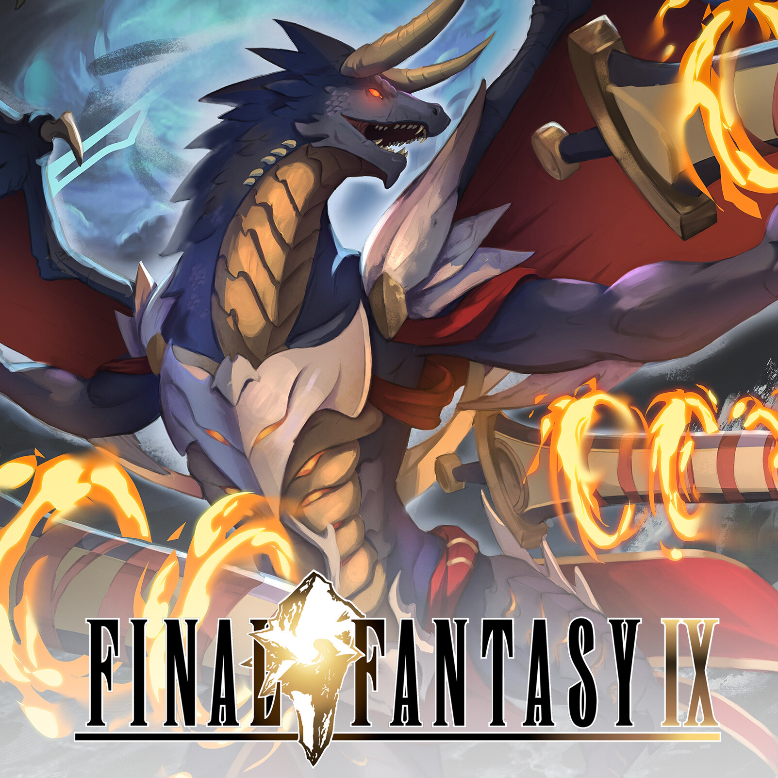 ArtStation - Bahamut Splash Art - Final Fantasy IX Reboot Project