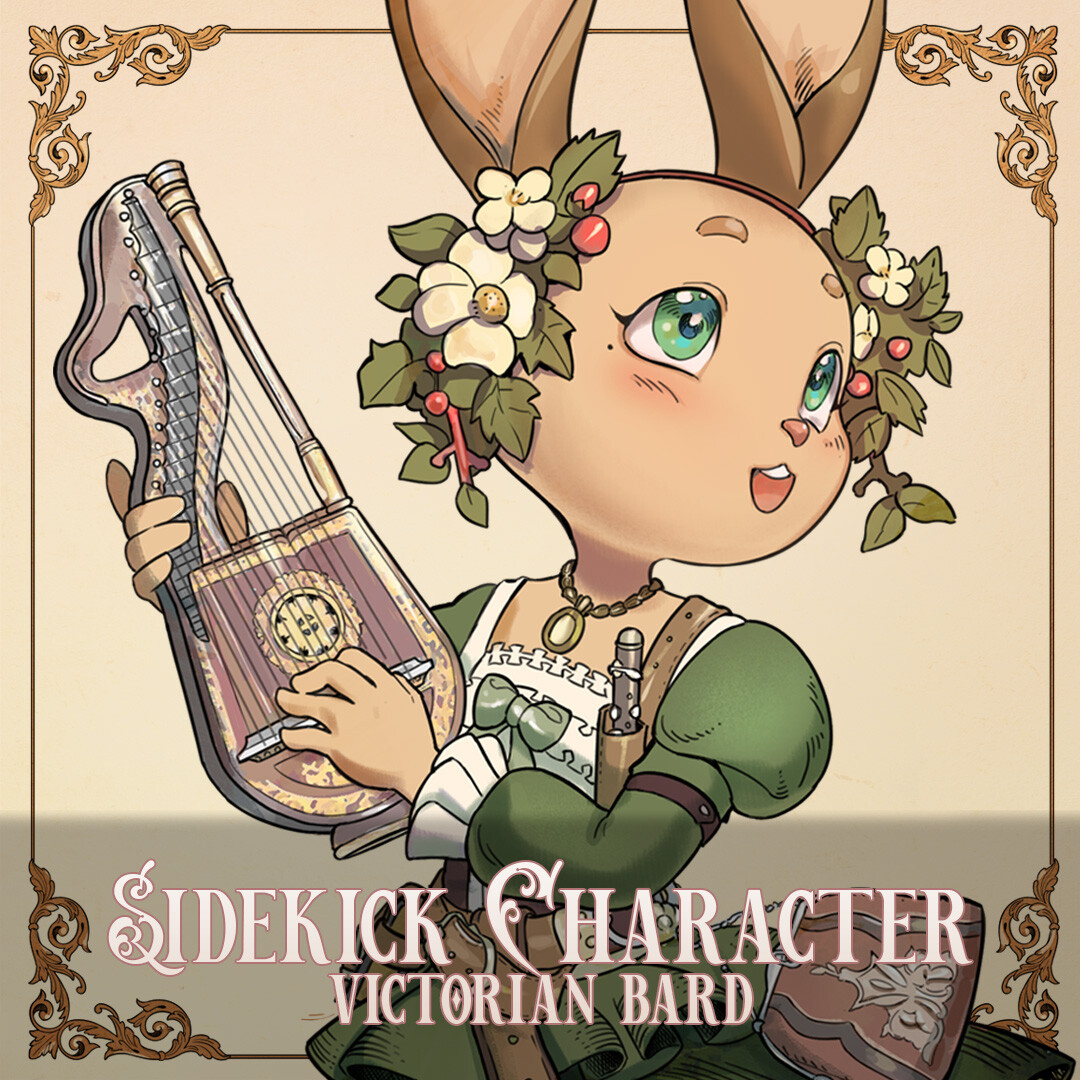 ArtStation - Sidekick Character - Victorian Bard