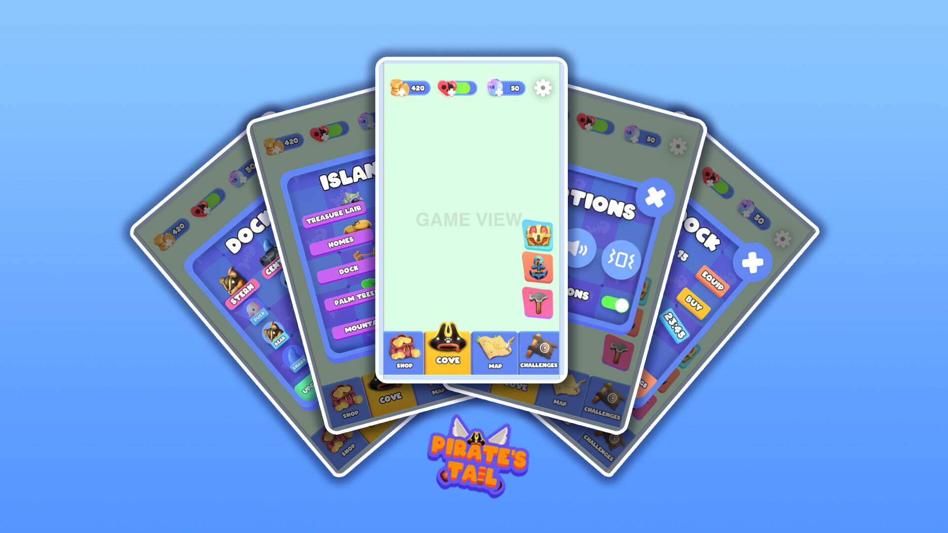 ArtStation - Pirates' Tail - UI Mobile