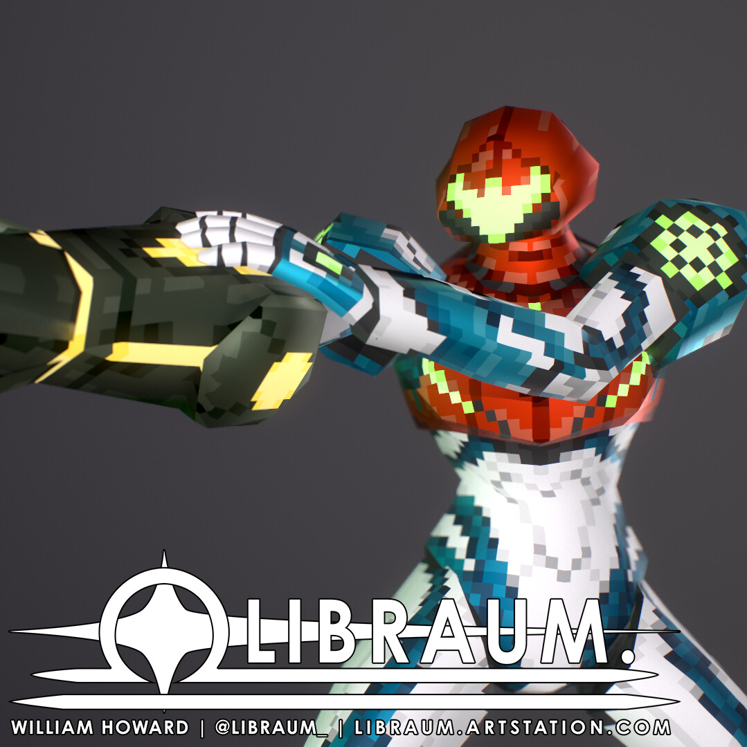 ArtStation - Metroid Dread - Low-poly Samus