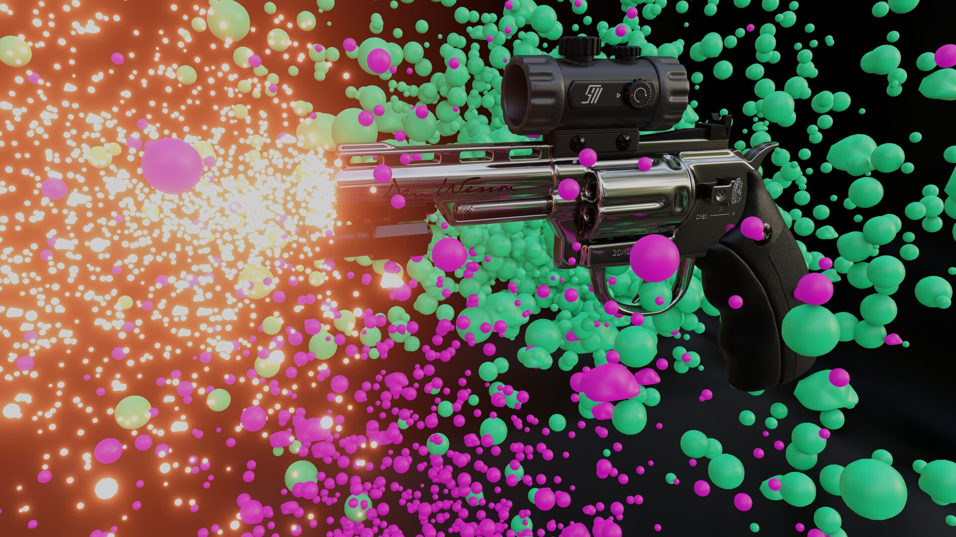 ArtStation - Dan Wesson Revolver - VFX - Animation