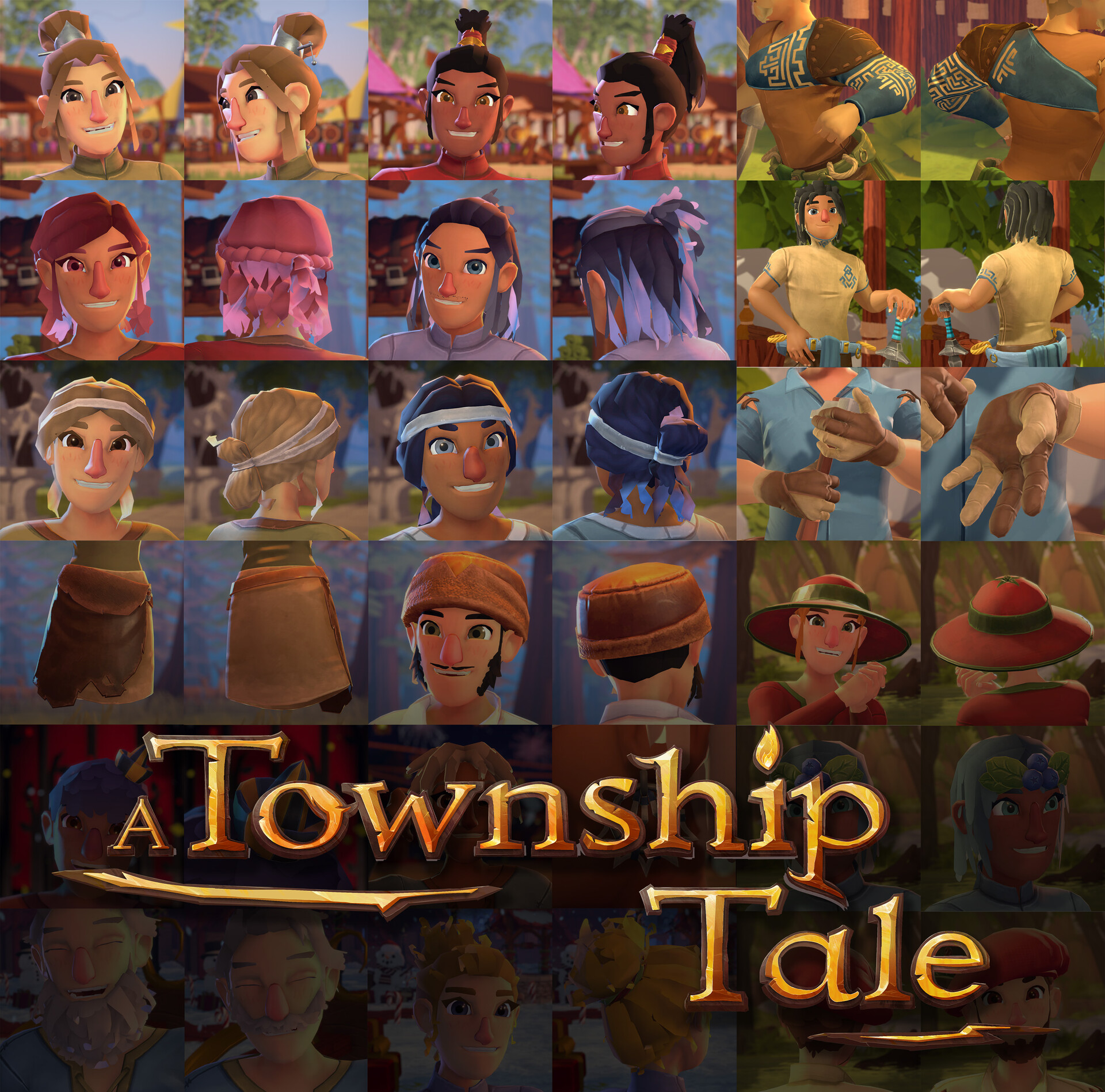 ArtStation - A Township Tale Cosmetics - An Overview