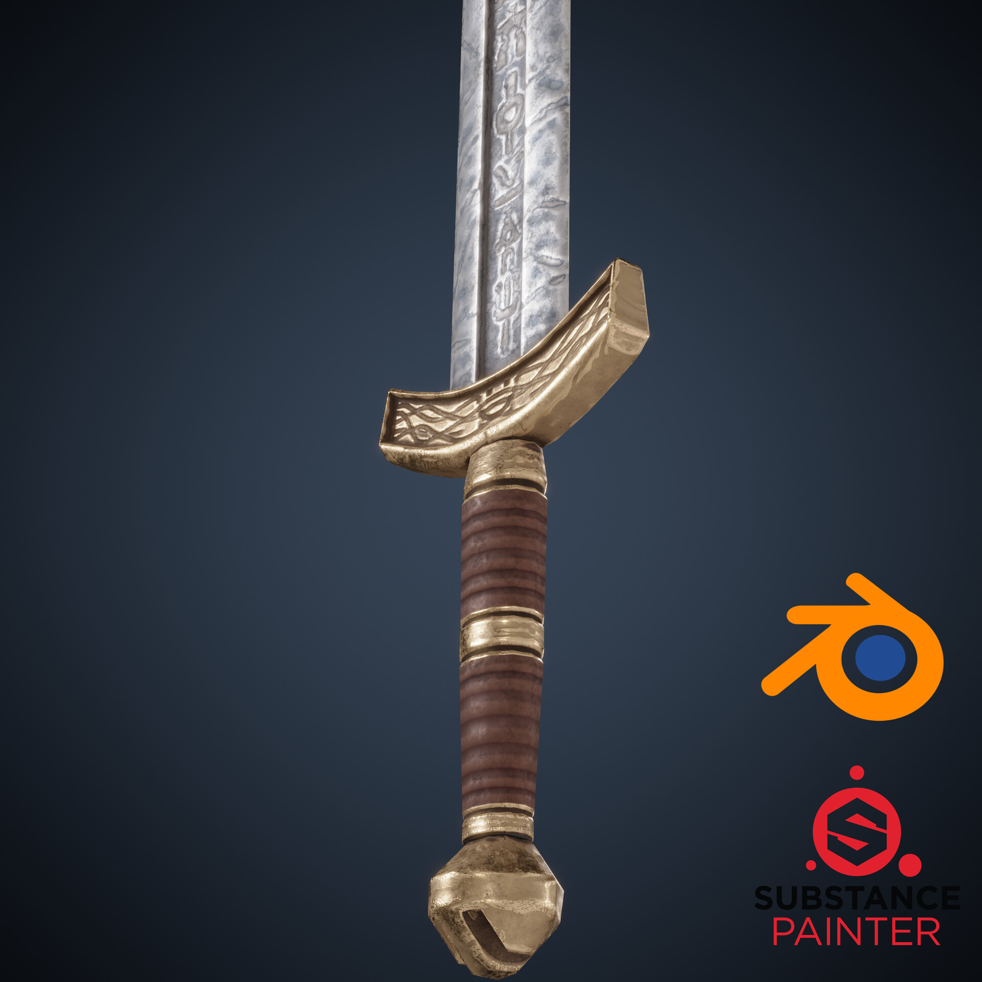 ArtStation - Game Ready Prop - Stylized Sword